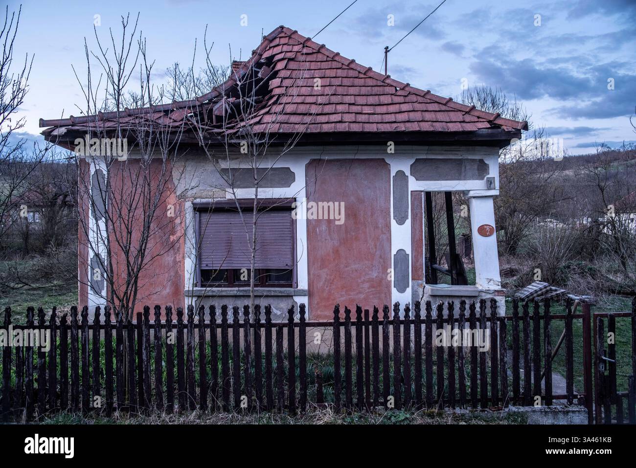 Villages falling apart, north-eastern Hungary UNGARN, 04.2021, Szakacsi ...