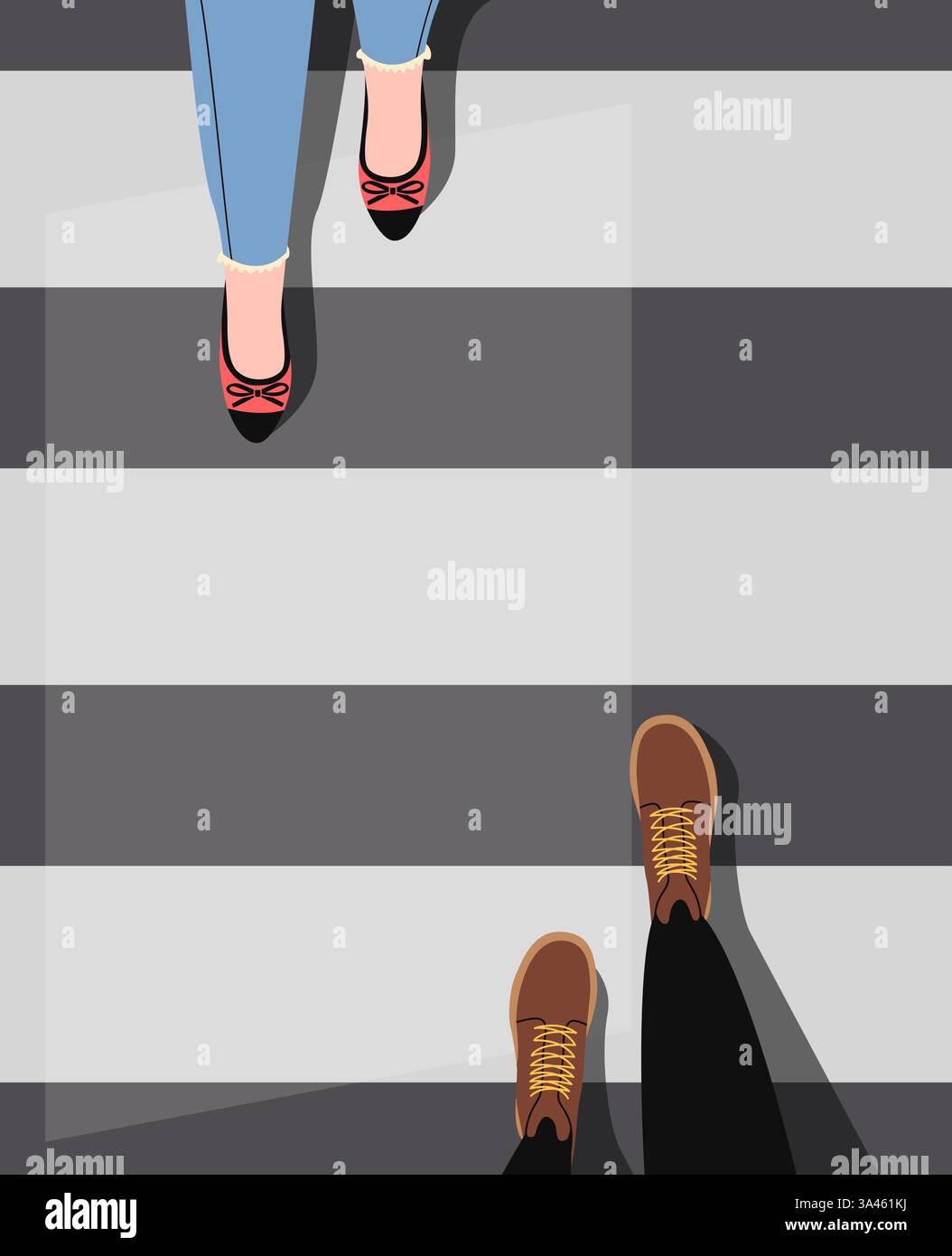 Female legs pedestrians walking Stock Vector Images - Alamy