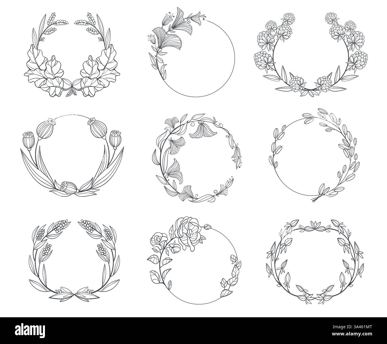 Round circle frame from Stock Vector Images - Alamy