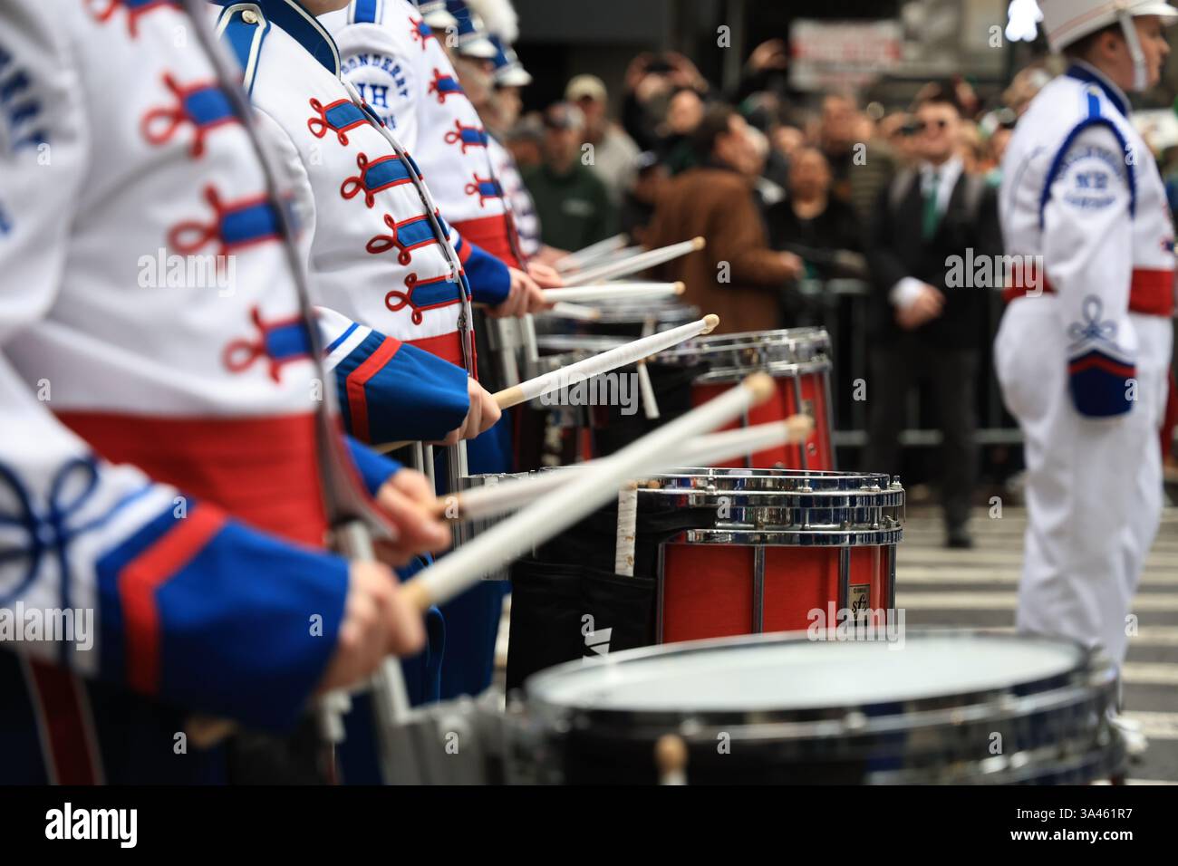 Members of the Londonderry High School "Lancer" Marching Band & Color ...