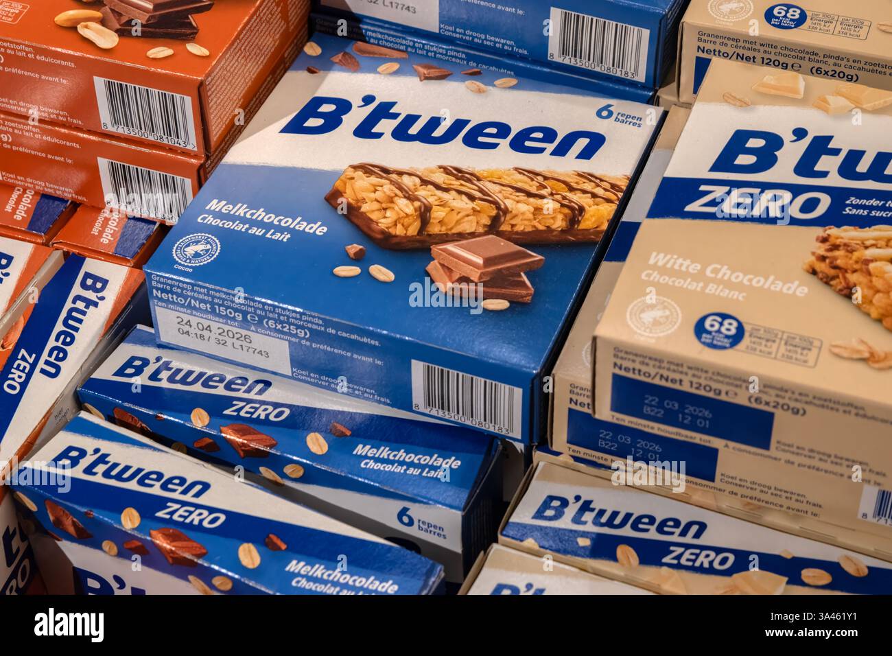 Close Up B'tween Candy Bars At Amsterdam The Netherlands 17-3-2025 ...
