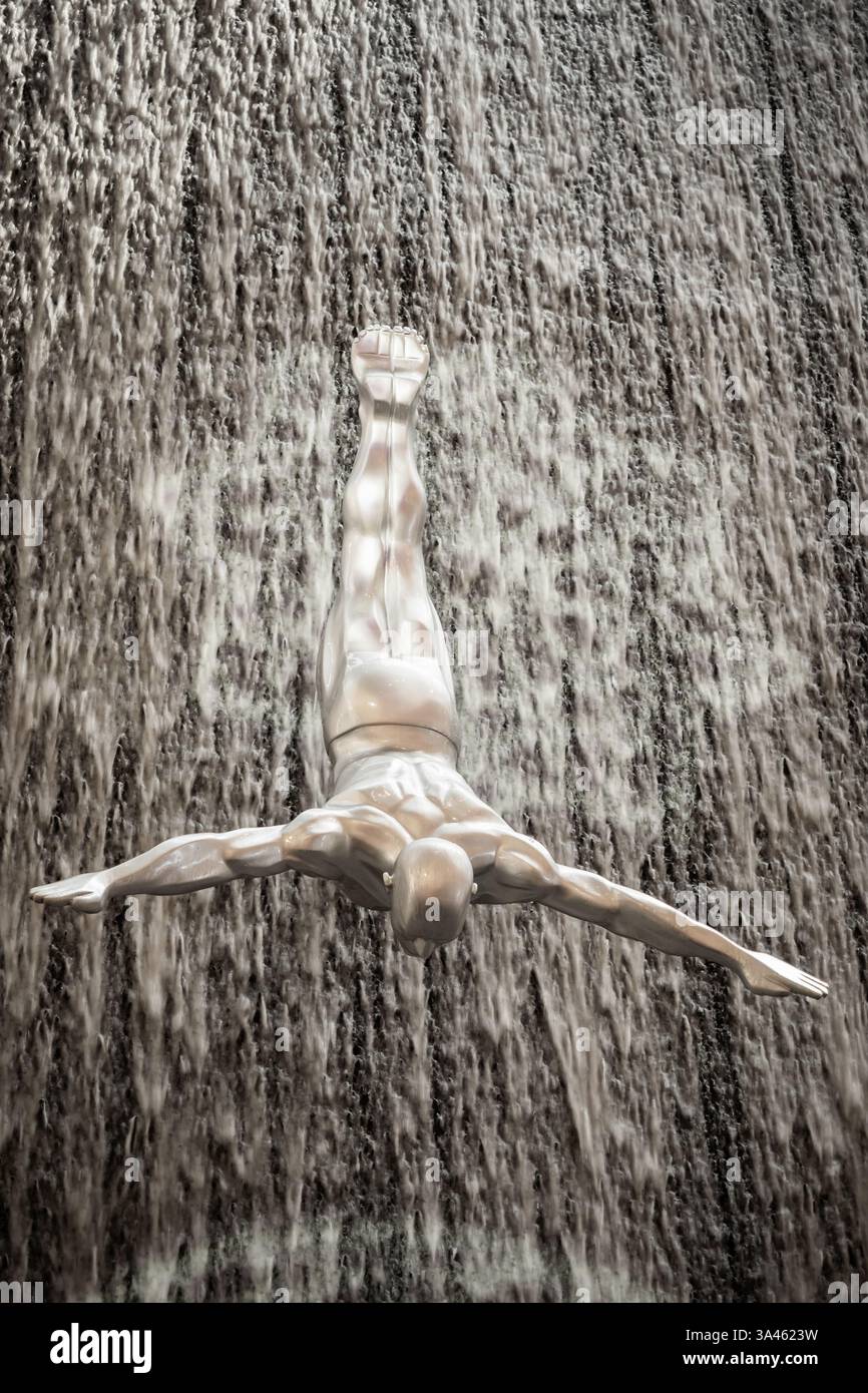 Dubai, UAE - March 8th 2025 : The Dubai mall human waterfalls - United ...