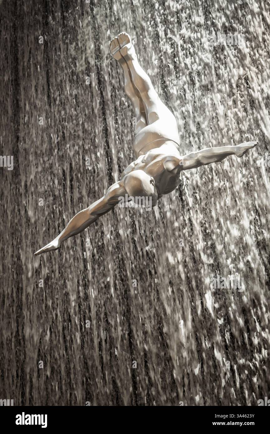 Dubai, UAE - March 8th 2025 : The Dubai mall human waterfalls - United ...