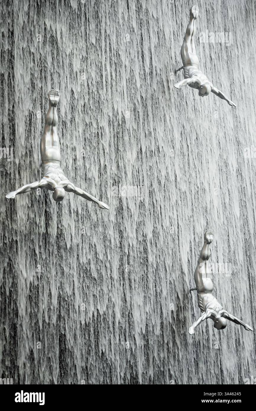 Dubai, UAE - March 8th 2025 : The Dubai mall human waterfalls - United ...