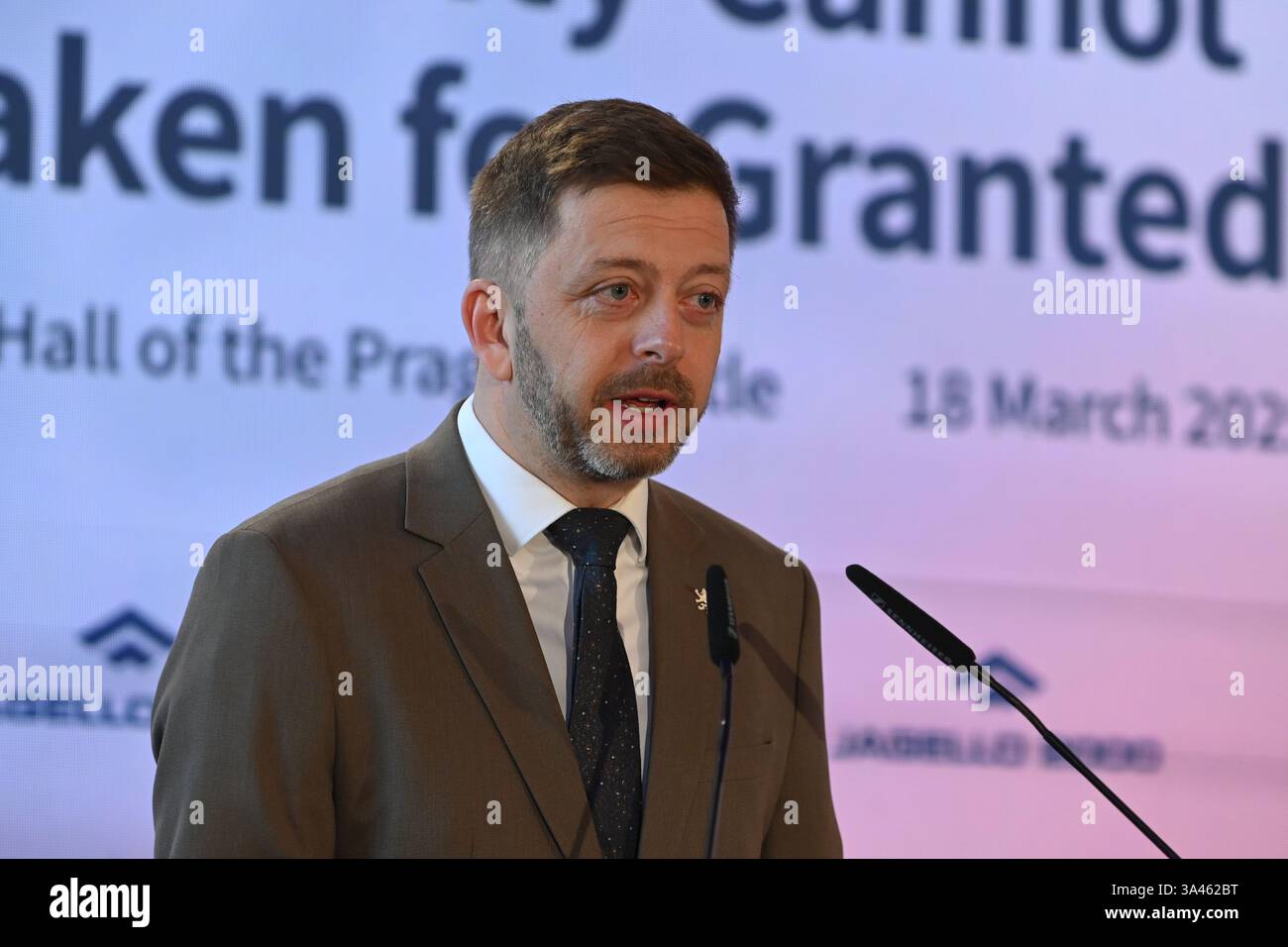 Prague, Czech Republic. 18th Mar, 2025. Czech Minister of the Interior ...