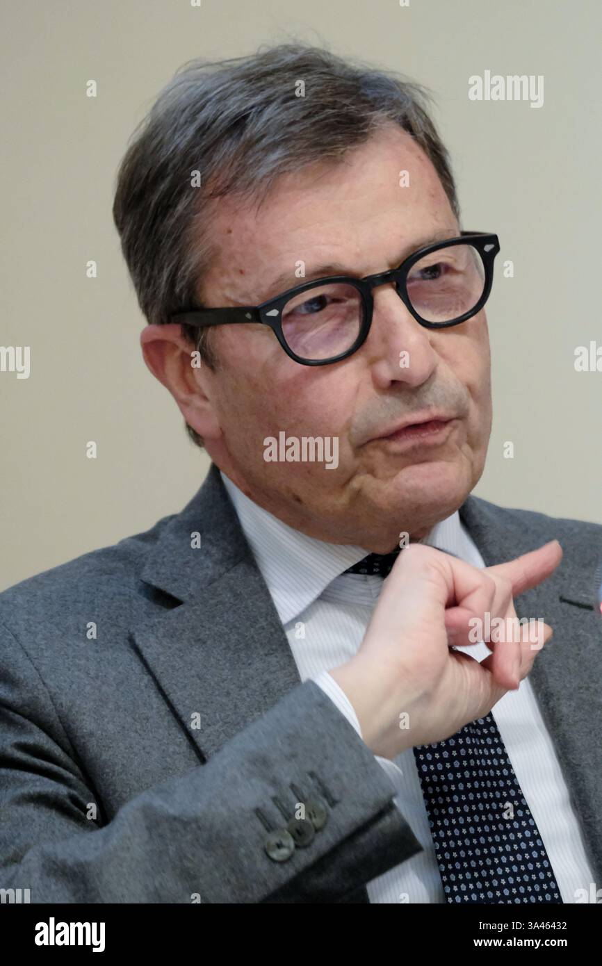 Roma, Italia. 18th Mar, 2025. il Presidente dell'Unione delle Camere Penali Avv. Francesco ...