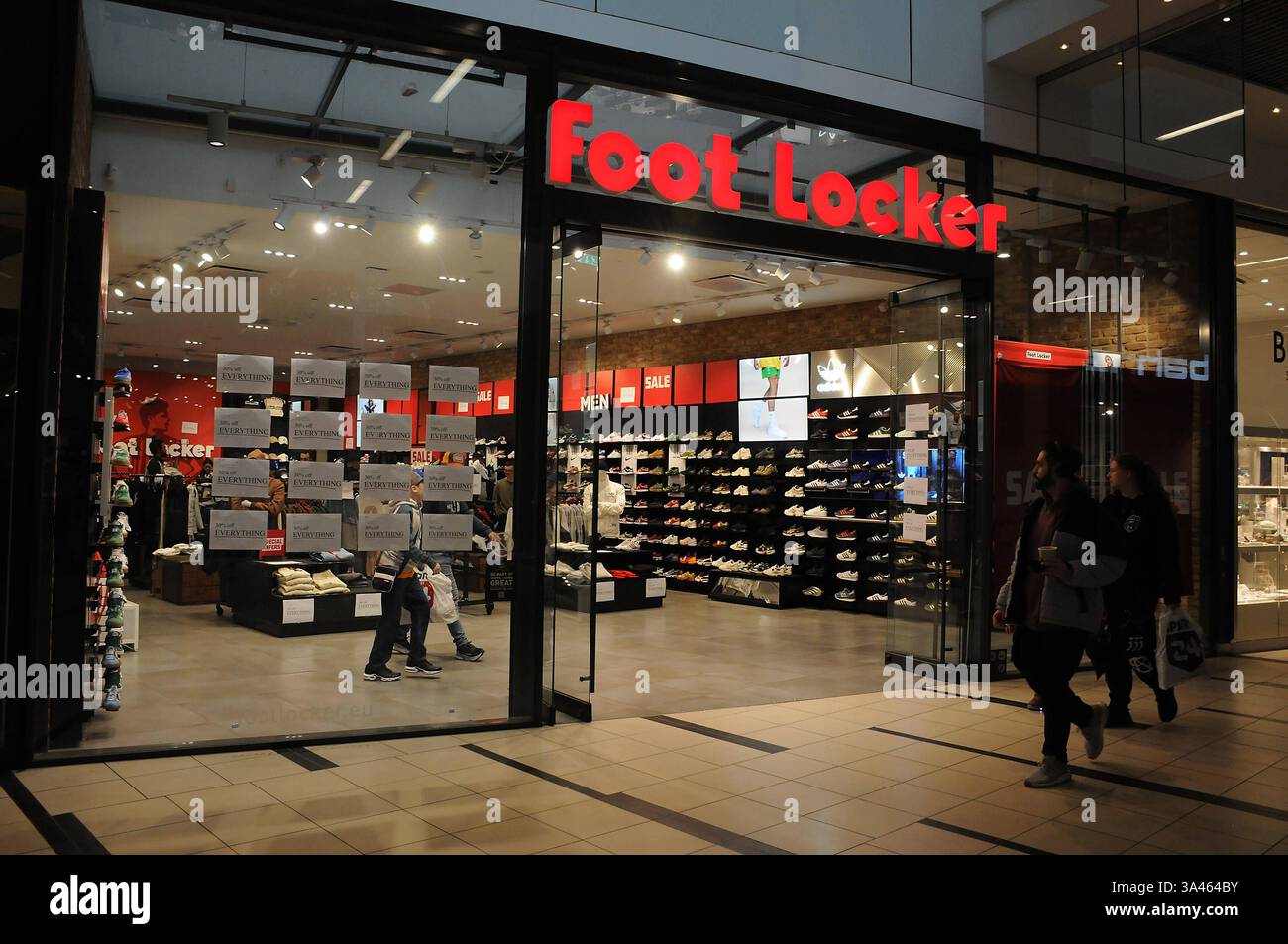 Copenhagen/ DenmarK/18 maRCH 2025/Foot locker sport store on stroeget ...