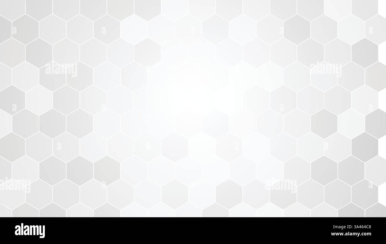 Seamless hexagon vector background with a futuristic honeycomb pattern. Perfect for tech ...