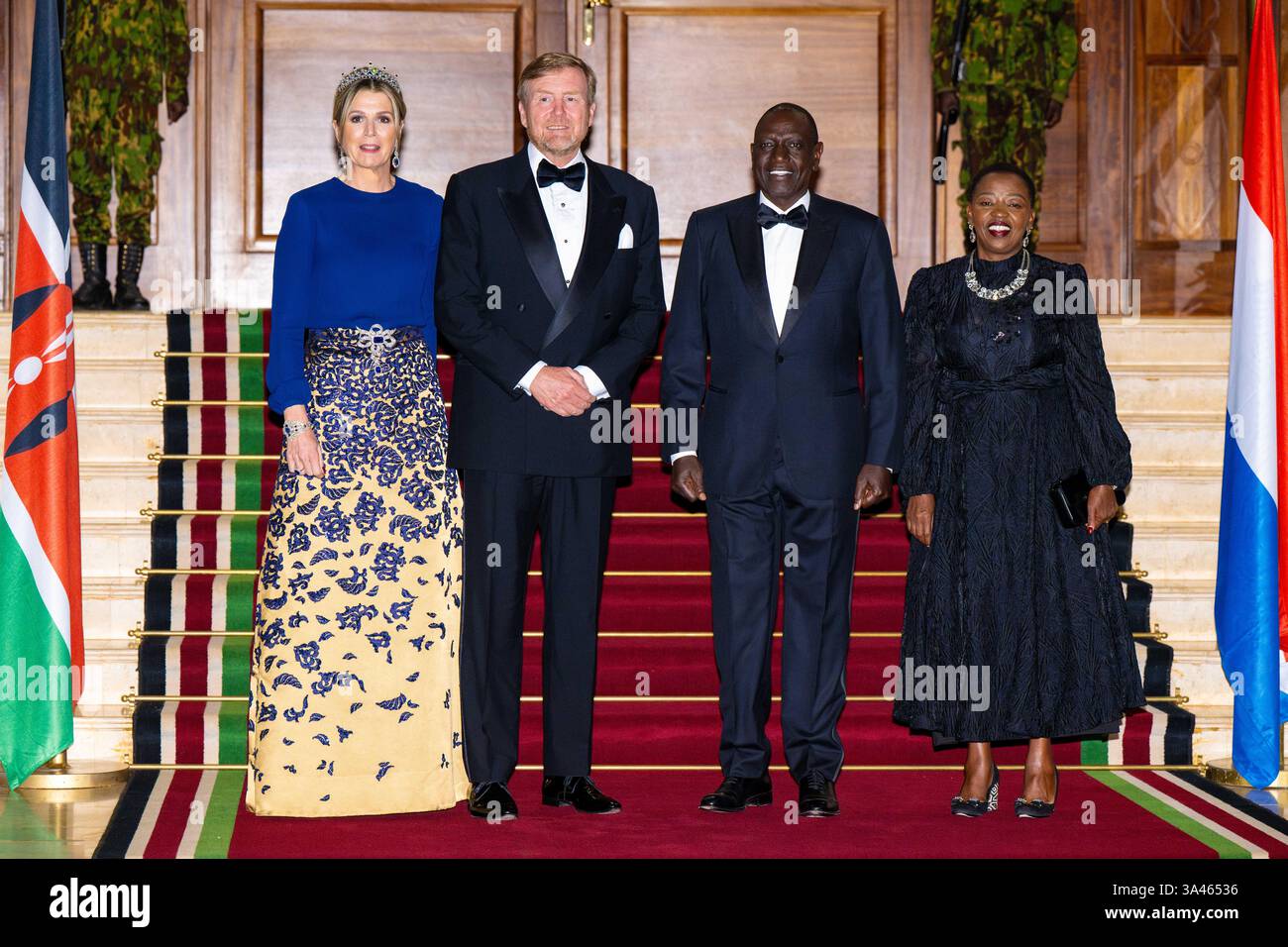 Nairobi, Kenya. 18th Mar, 2025. King Willem-Alexander, Queen Maxima ...