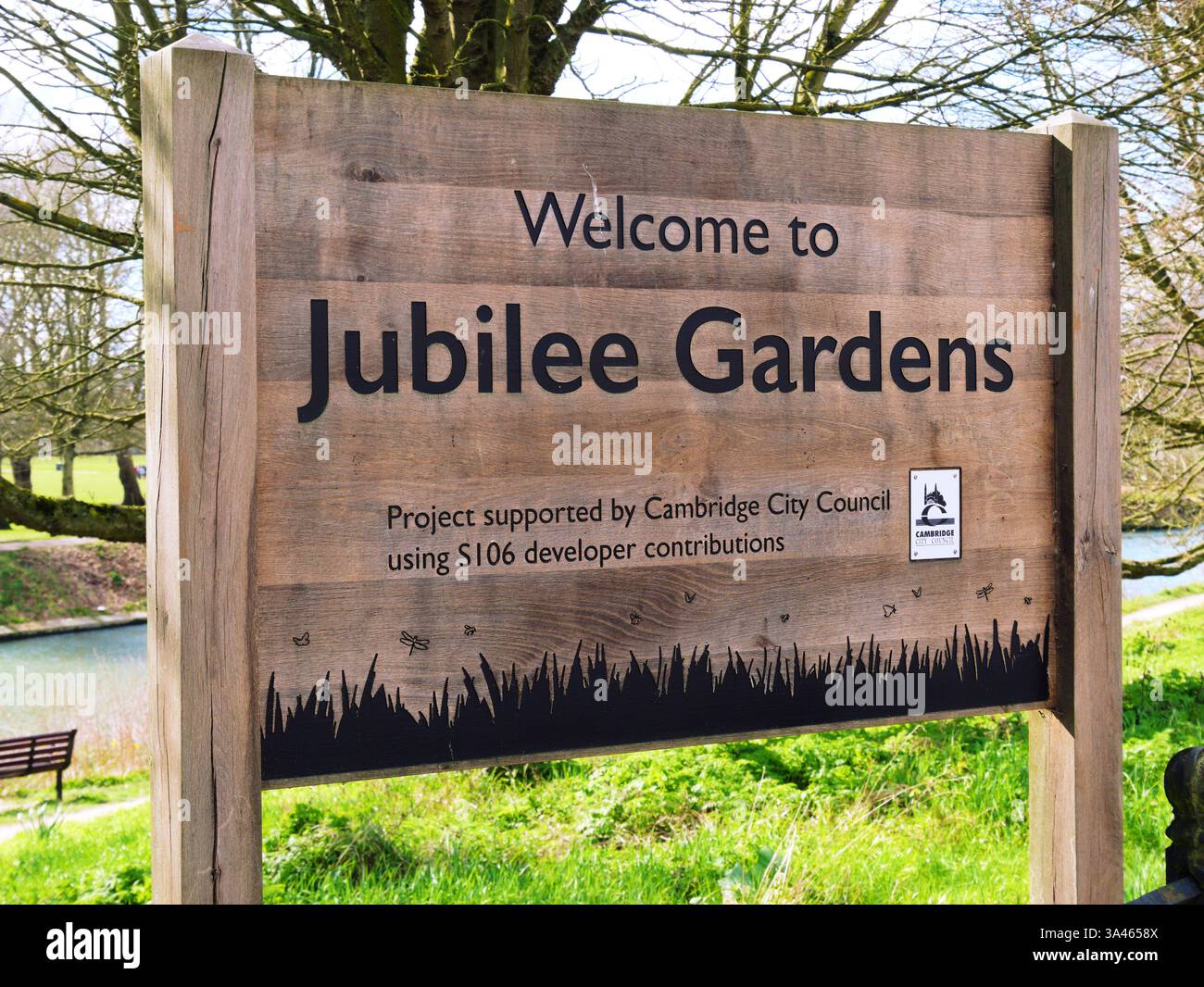 Jubilee gardens sign in hi-res stock photography and images - Alamy