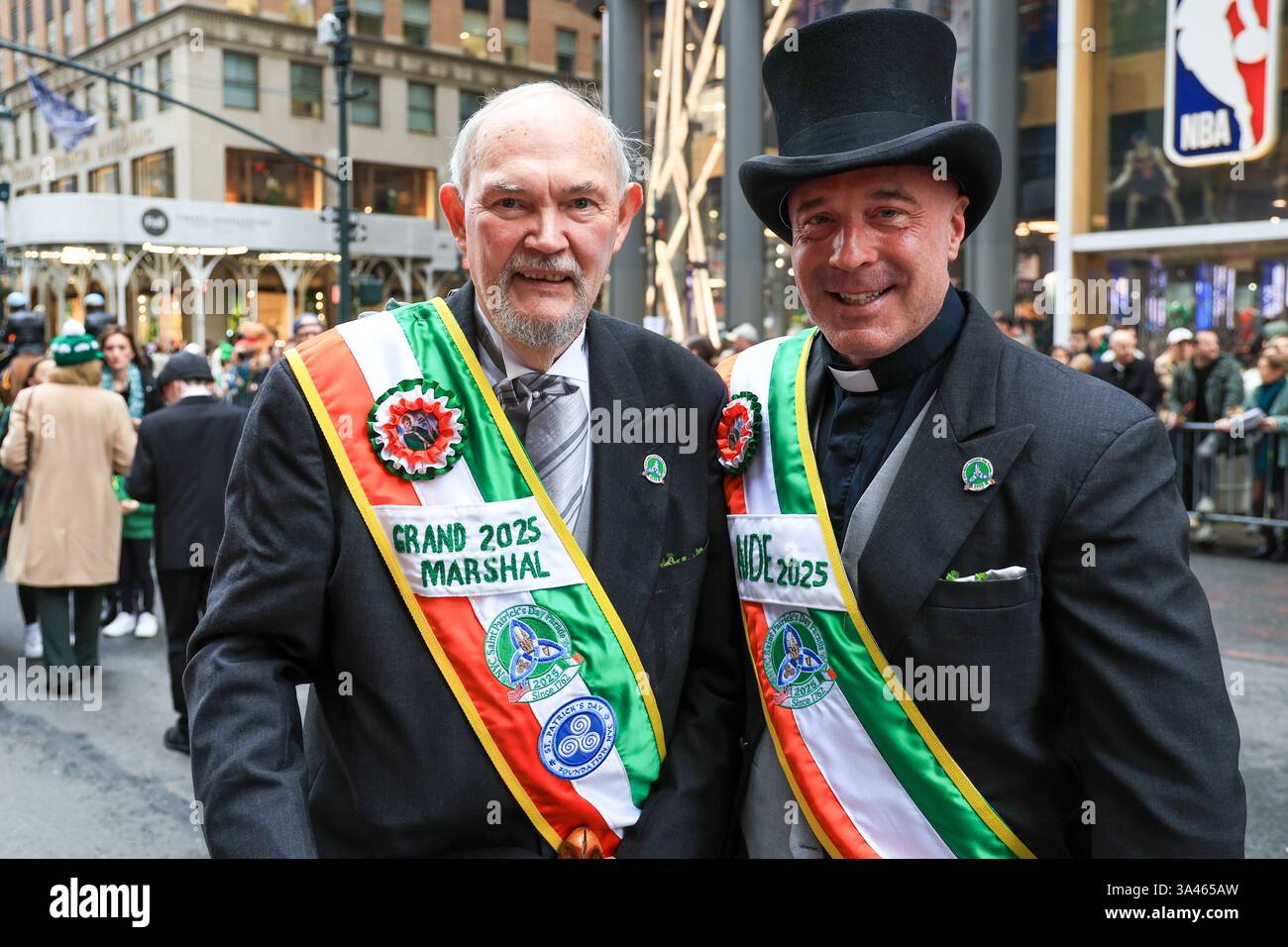 Grand Marshall Mike Benn and Rev. Brendan A. Fitzgerald from the Bronx ...