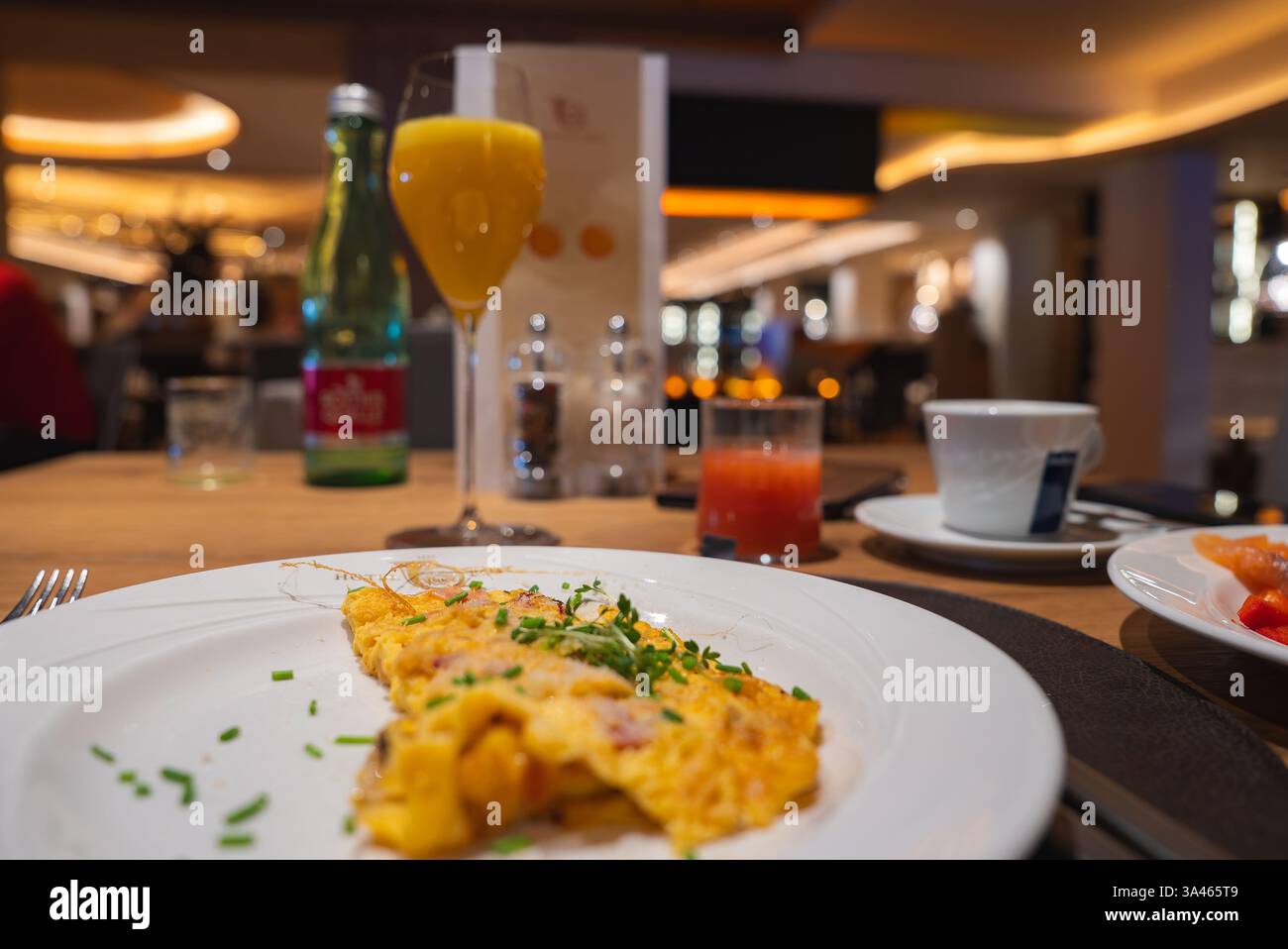 Luxurious Dining Table Setup in Upscale Hotel Restaurant in Ischgl ...