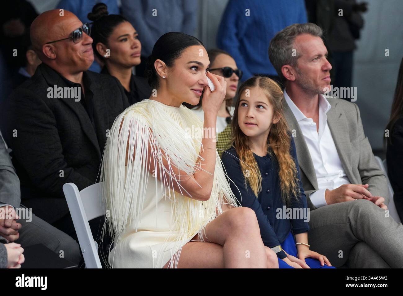 Vin Diesel, from left, Paloma Jimenez, Gal Gadot, Maya Varsano, and ...