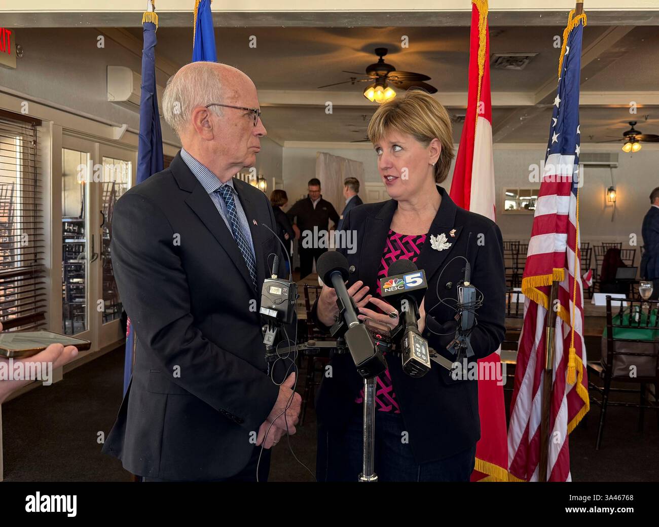 U.S. Sen. Peter Welch, a Democrat from Vermont, left, and Marie-Claude ...