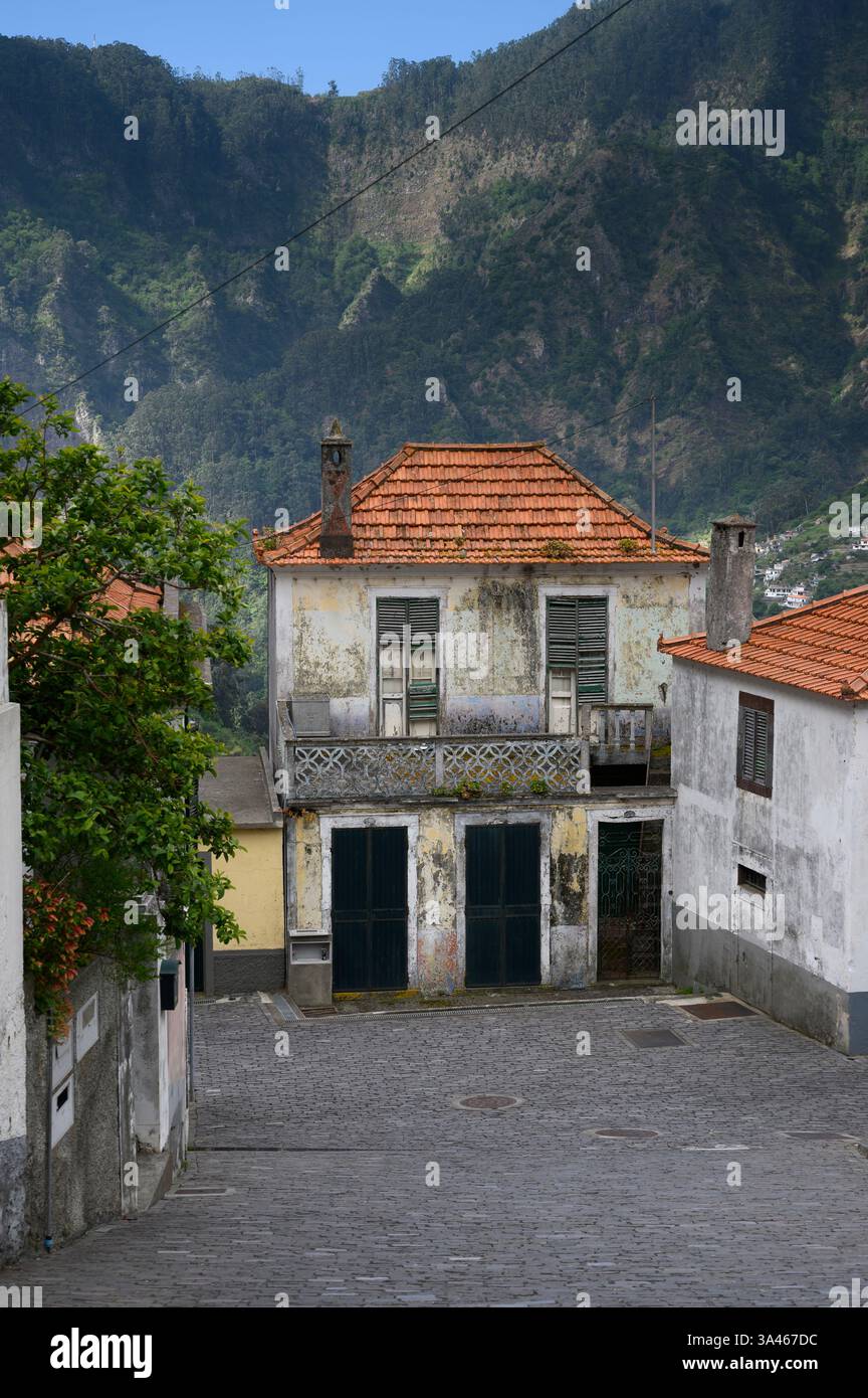 old buildings with Red teraccotta roofs in the valley of the Nuns ...