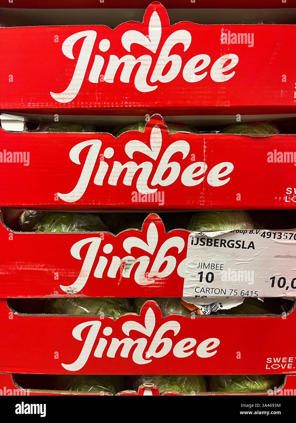 Jimbee iceberg lettuce, product of Spain, vegetables warehouse ...