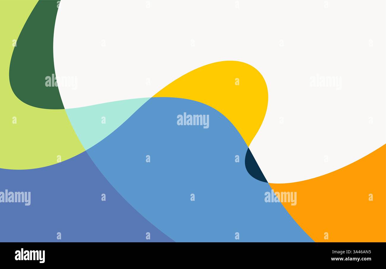 Modern colorful flow poster wave color abstract background vector ...