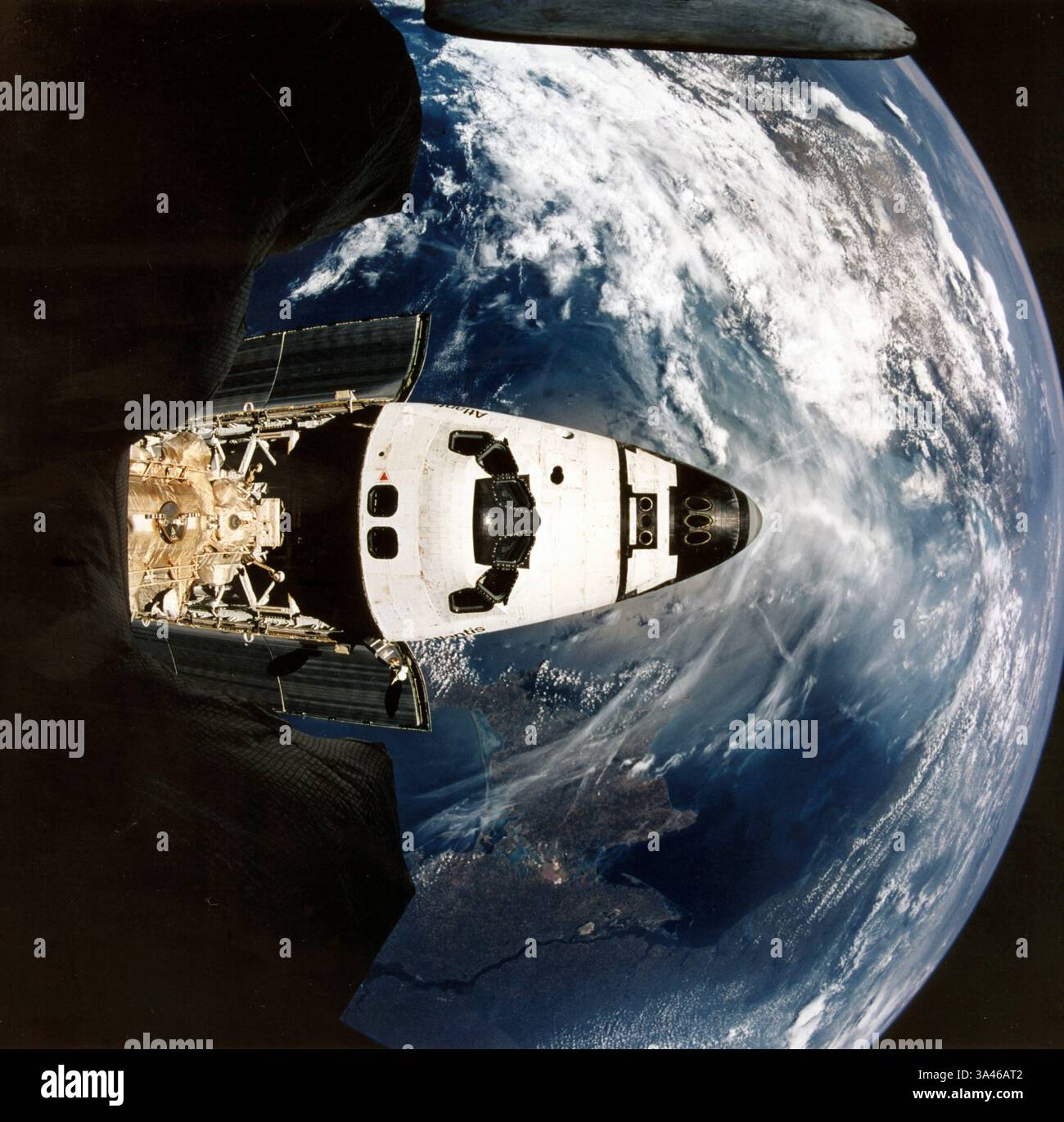 Jul 1, 1995 - Kvant 2, Earth-Orbit - Onboard view from Kvant 2. Docked ...