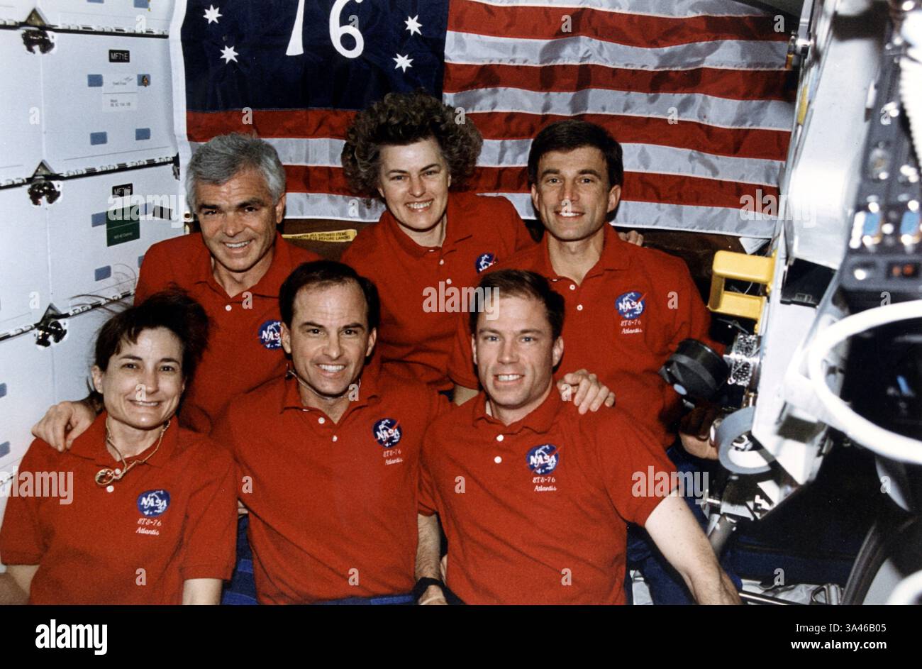 Mar 25, 1996 - STS-76, Earth-Orbit - The crew of the Space Shuttle ...