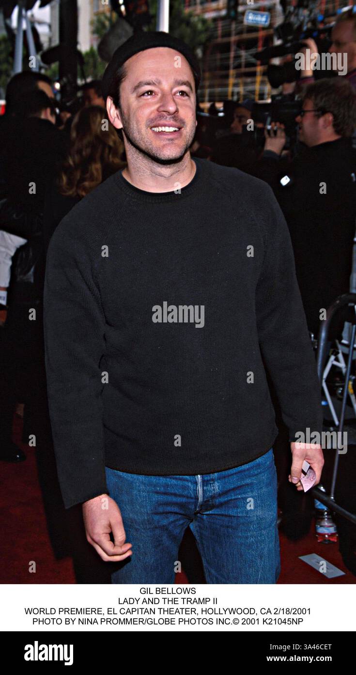 Feb. 18, 2001 - Hollywood, CALIFORNIA - GIL BELLOWS.LADY AND THE TRAMP ...
