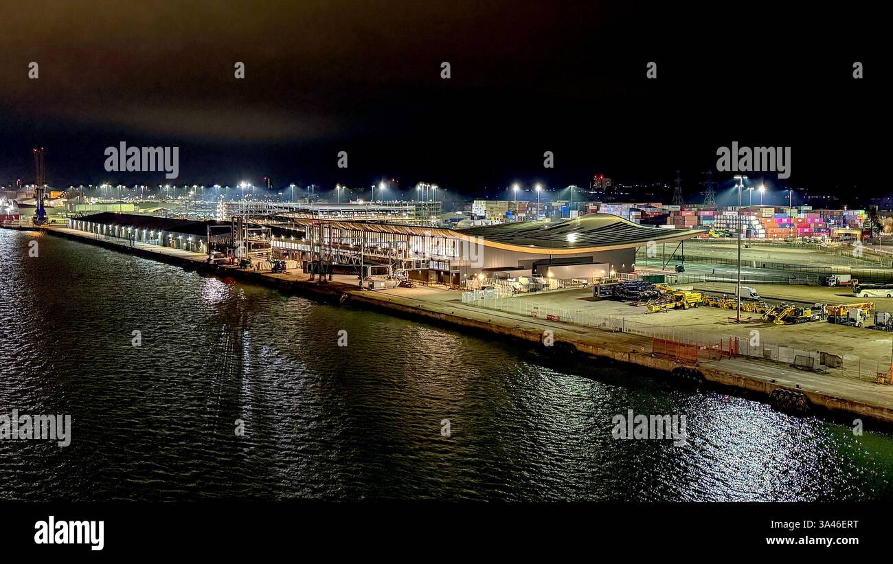 Southampton, England, UK - 17 January 2025: One of the city's cruise ...