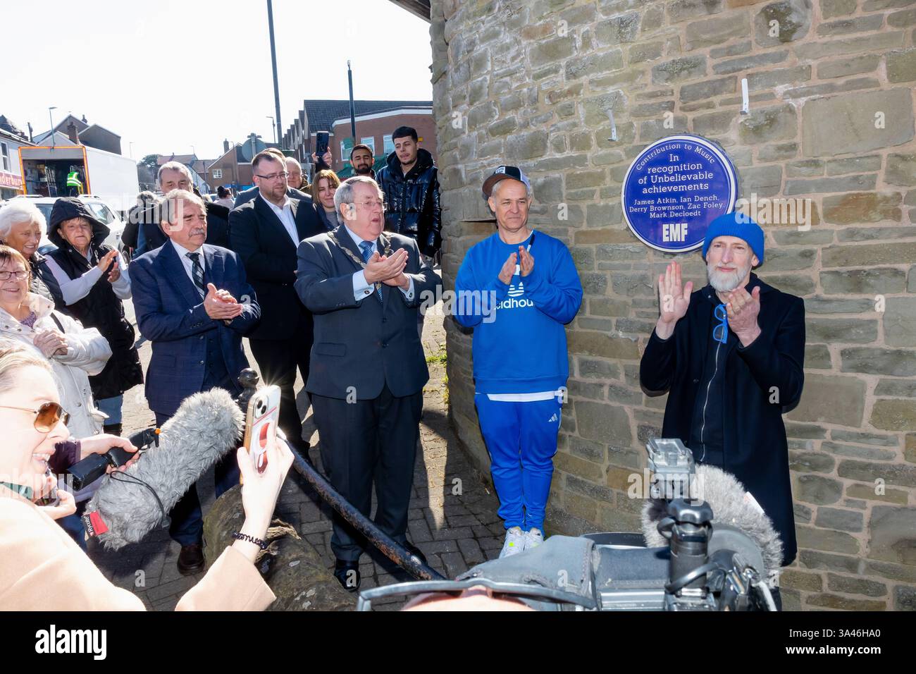 EMF Blue Plaque unveiling Cinderford, Forest of Dean, Gloucestershire ...