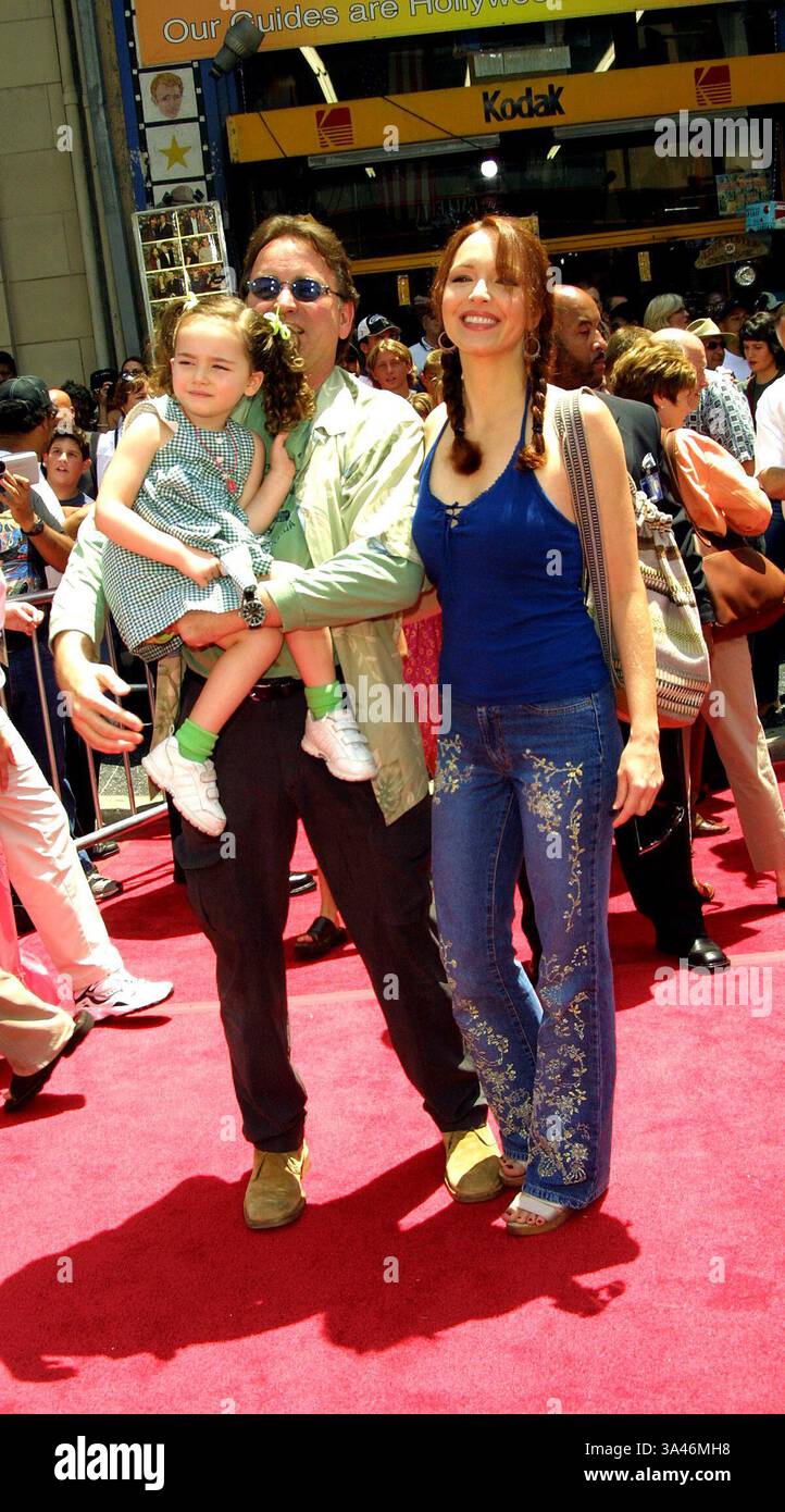 July 21, 2002 - Hollywood, CALIFORNIA, USA - JOHN RITTER, AMY YASBECK ...