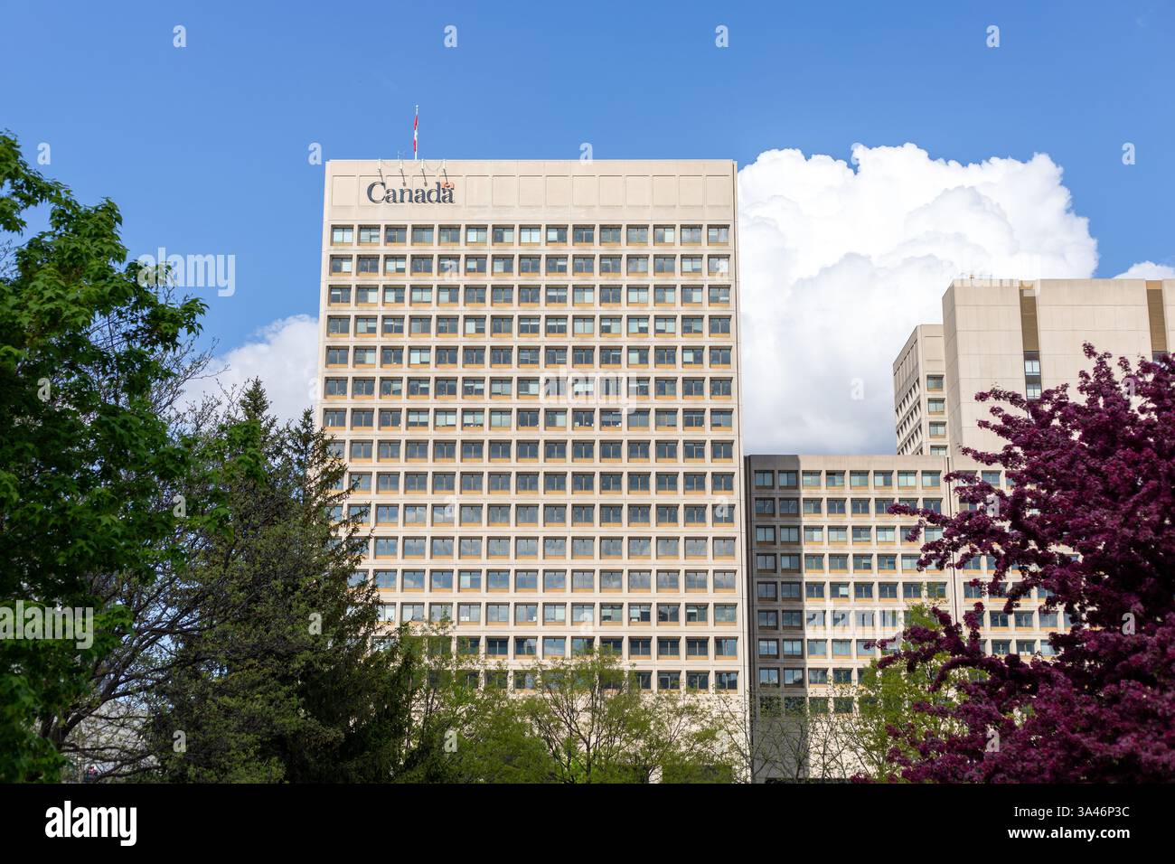 Ottawa, Canada - May 16, 2024: Government building in downtown with ...
