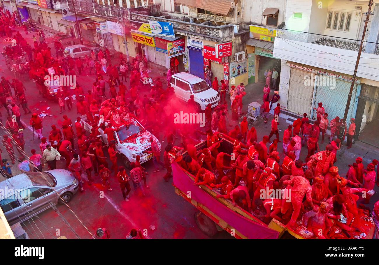 Ajmer, India. 17th Mar, 2025. Samrat Ashok ki Sawari in Ajmer, India ...