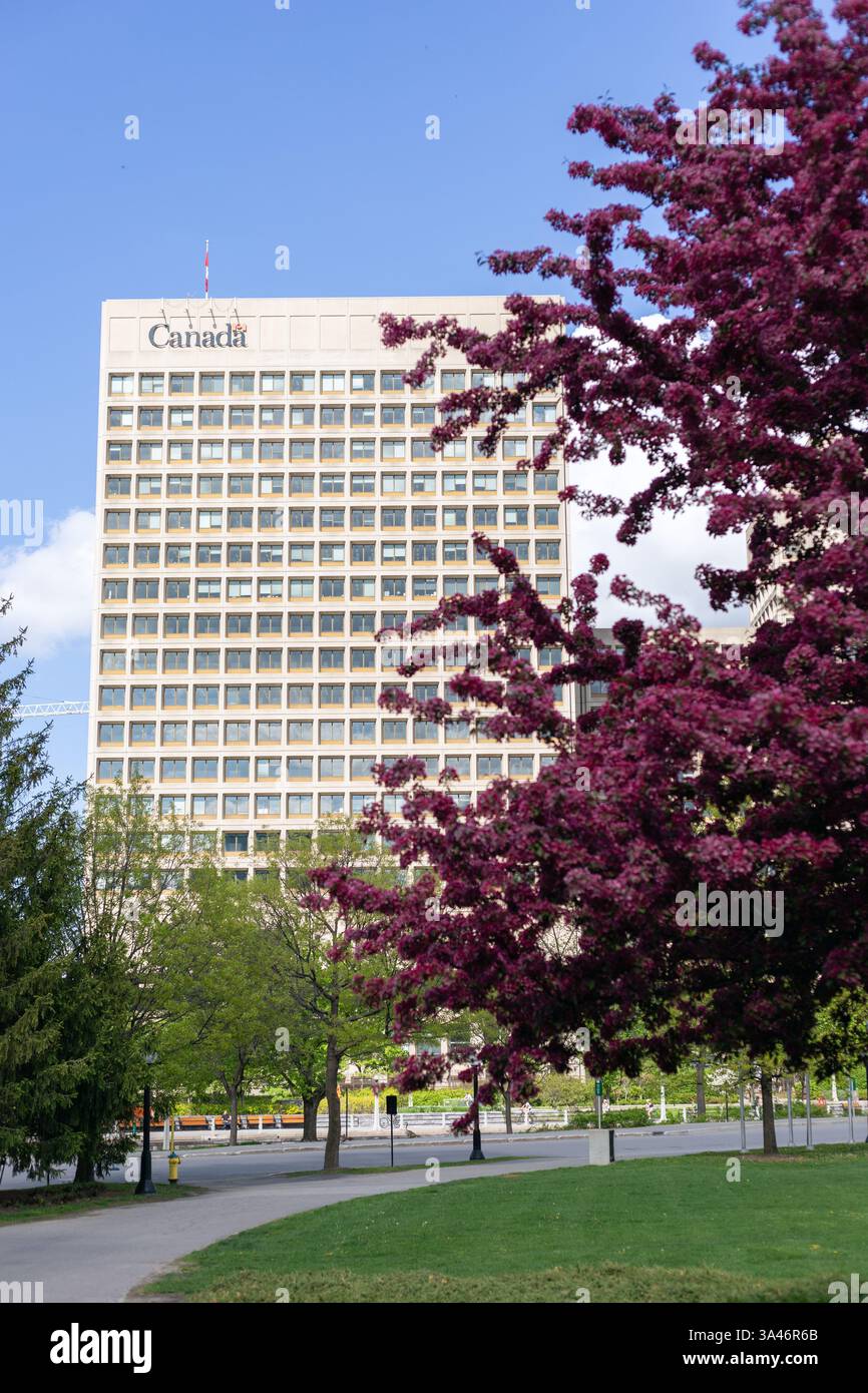Ottawa, Canada - May 16, 2024: Government building in downtown in ...