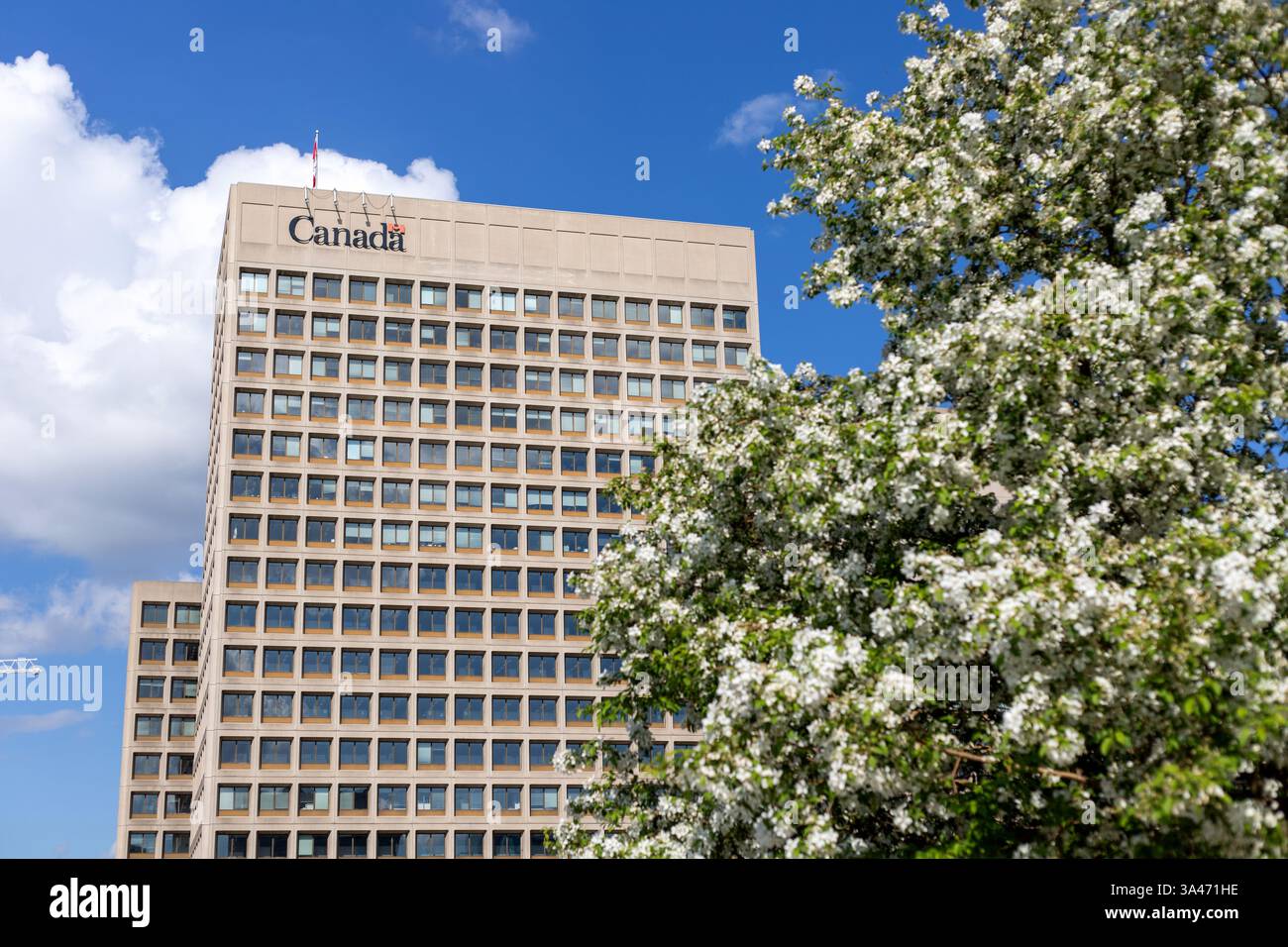 Ottawa, Canada - May 16, 2024: Government building in downtown with ...