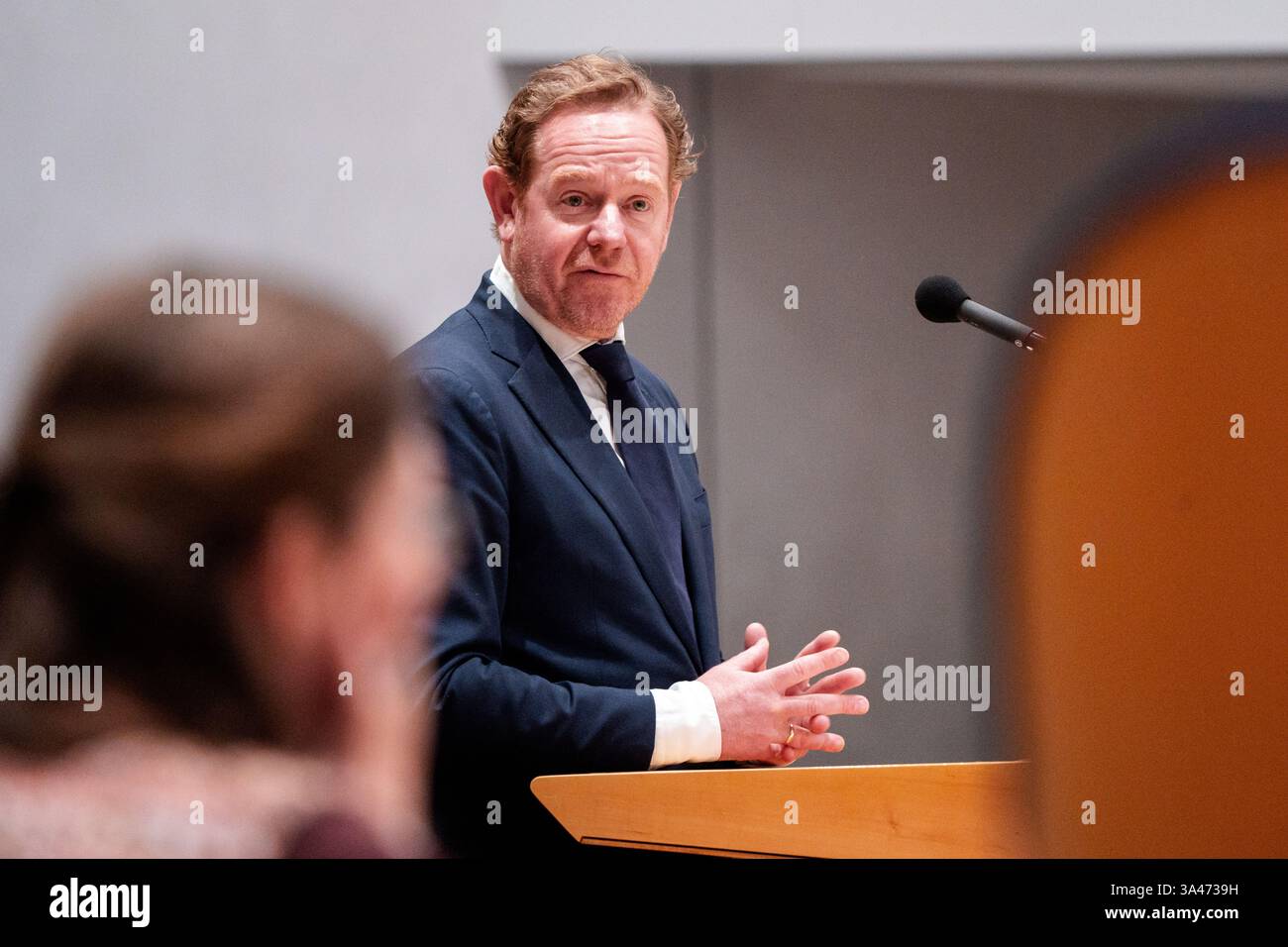DEN HAAG, NETHERLANDS - MARCH 18: Minister David van Weel during the ...