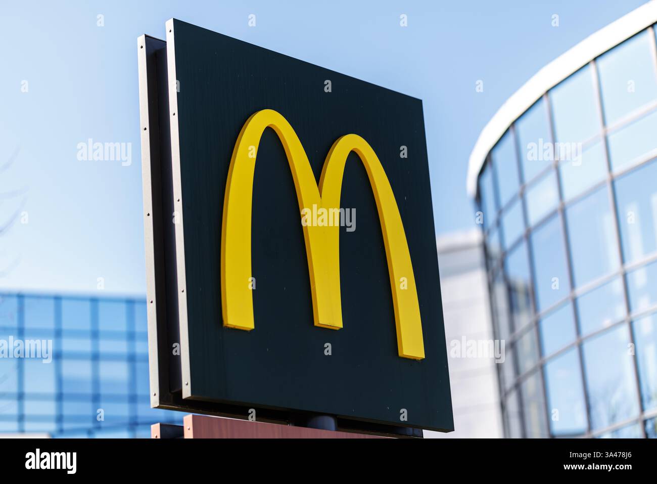 Munich, Germany. 18th Mar, 2025. The McDonald's lettering and logo can ...