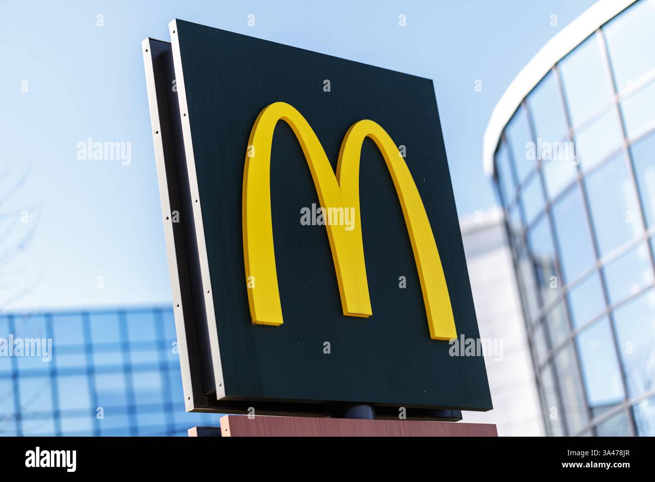 Munich, Germany. 18th Mar, 2025. The McDonald's lettering and logo can ...