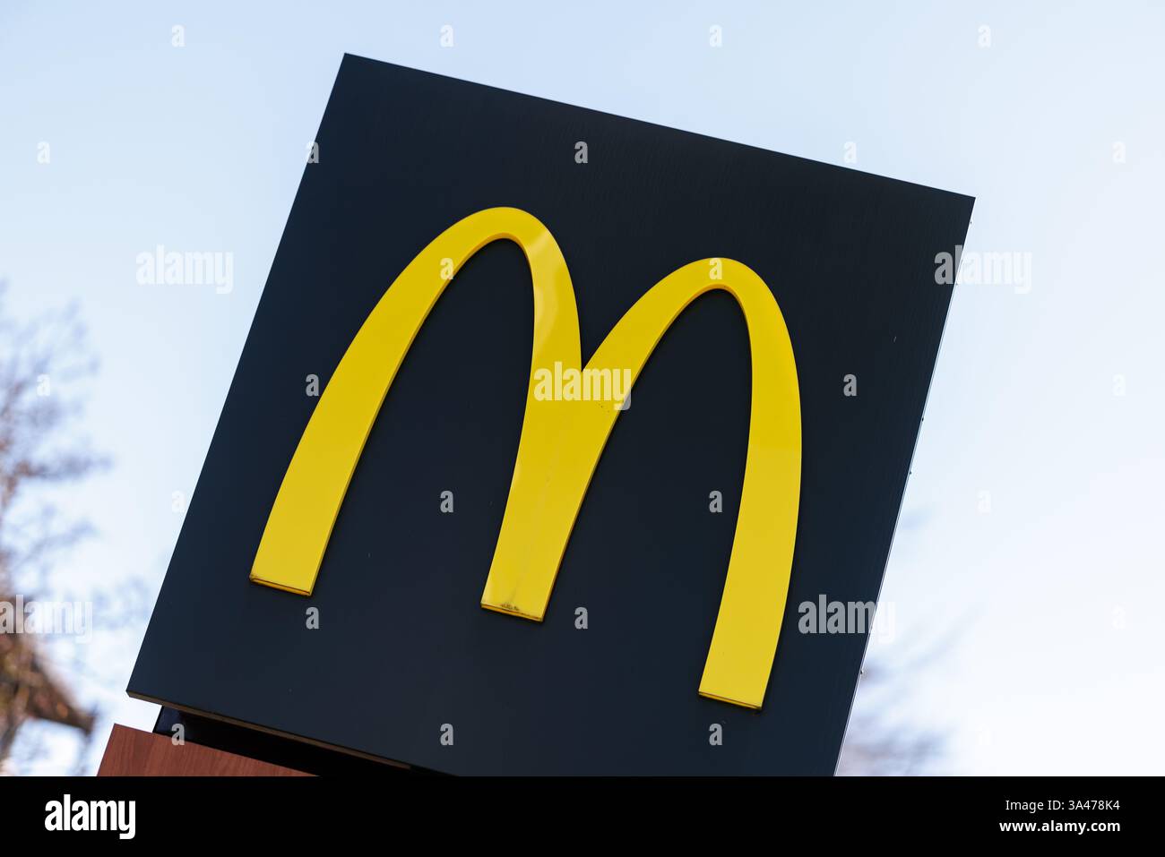 Munich, Germany. 18th Mar, 2025. The McDonald's lettering and logo can ...