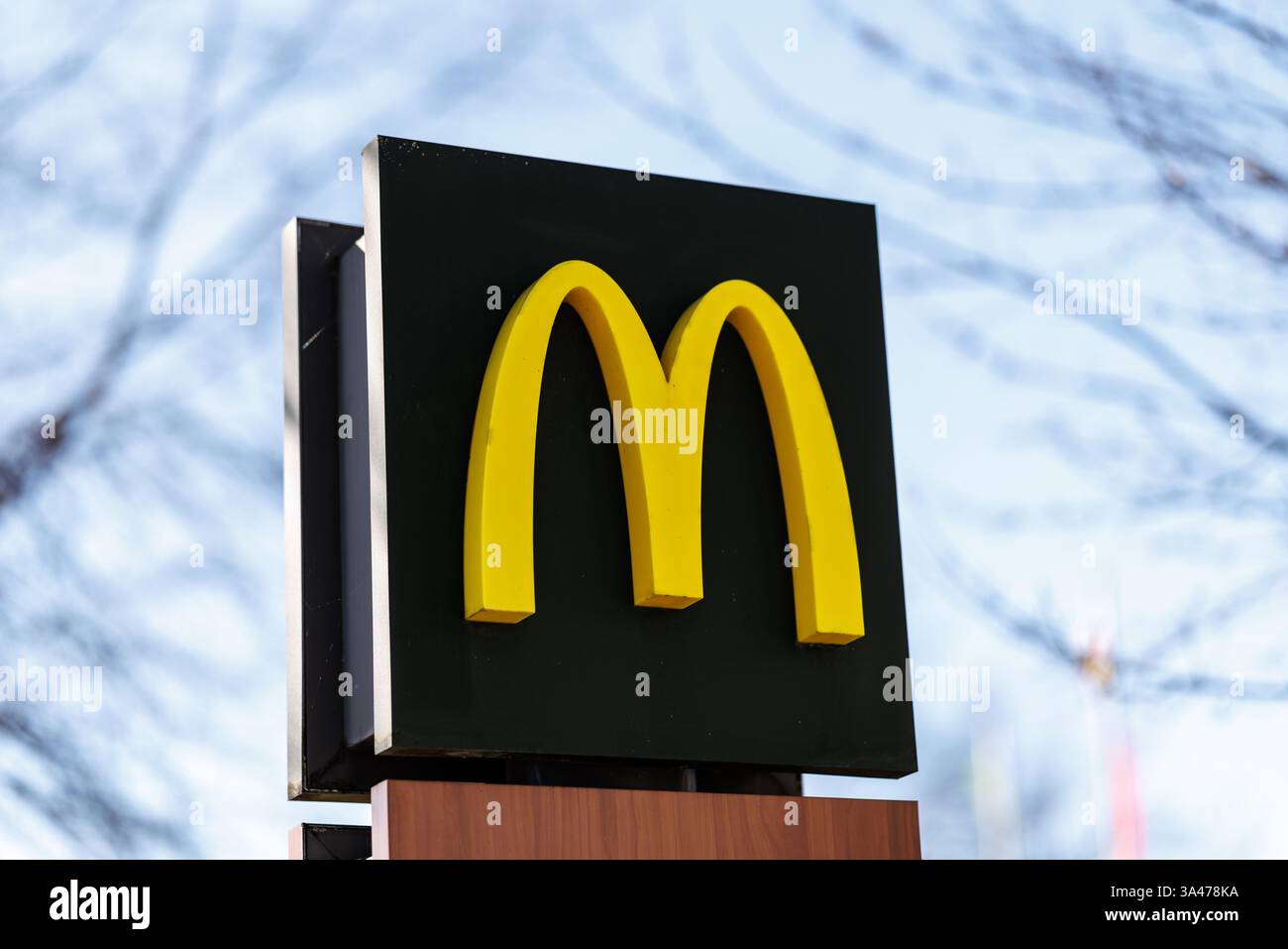 Munich, Germany. 18th Mar, 2025. The McDonald's lettering and logo can ...