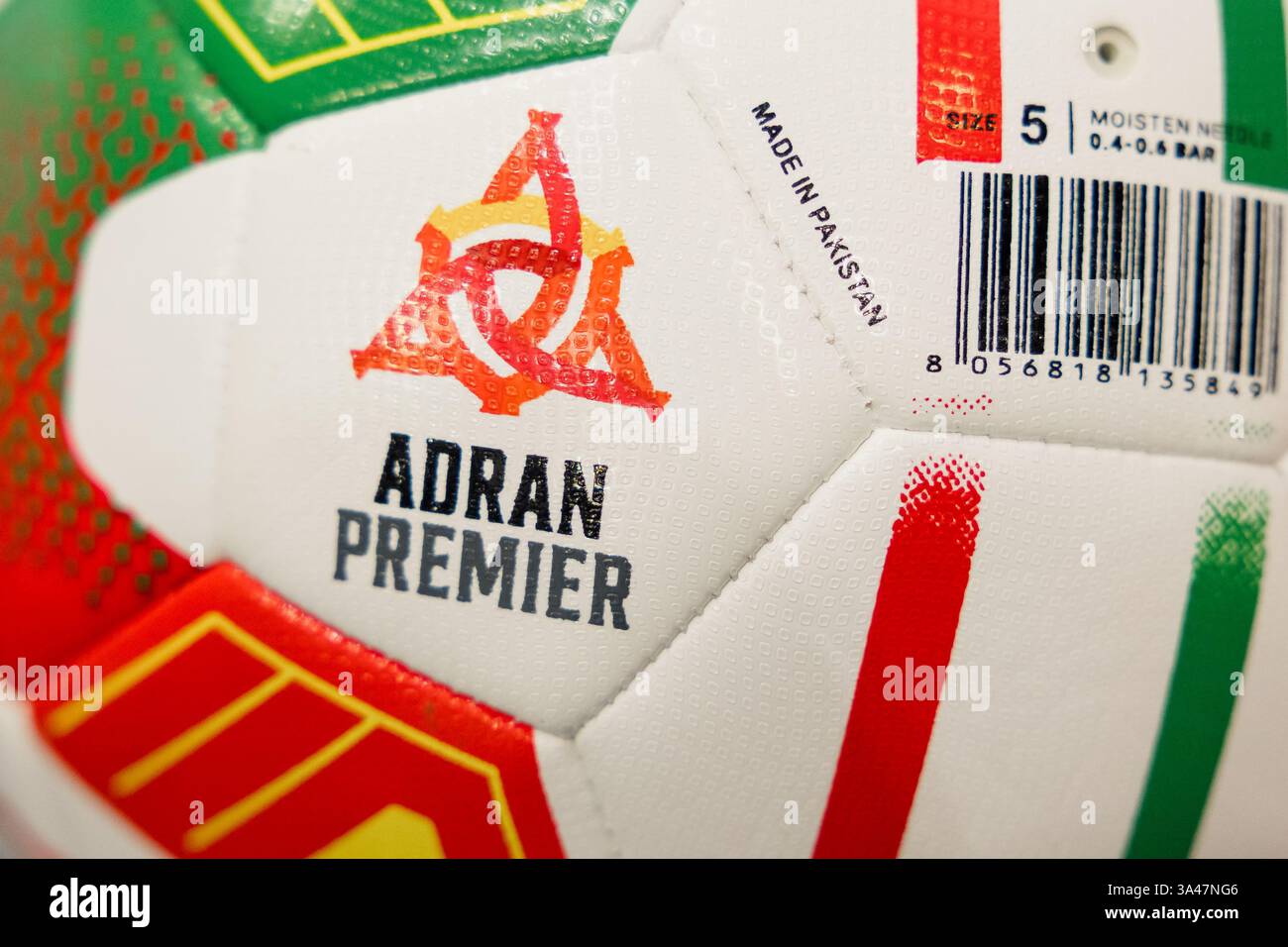 PONTYCLUN, UK. 18th Mar, 2025. Macron ball during a media session at ...