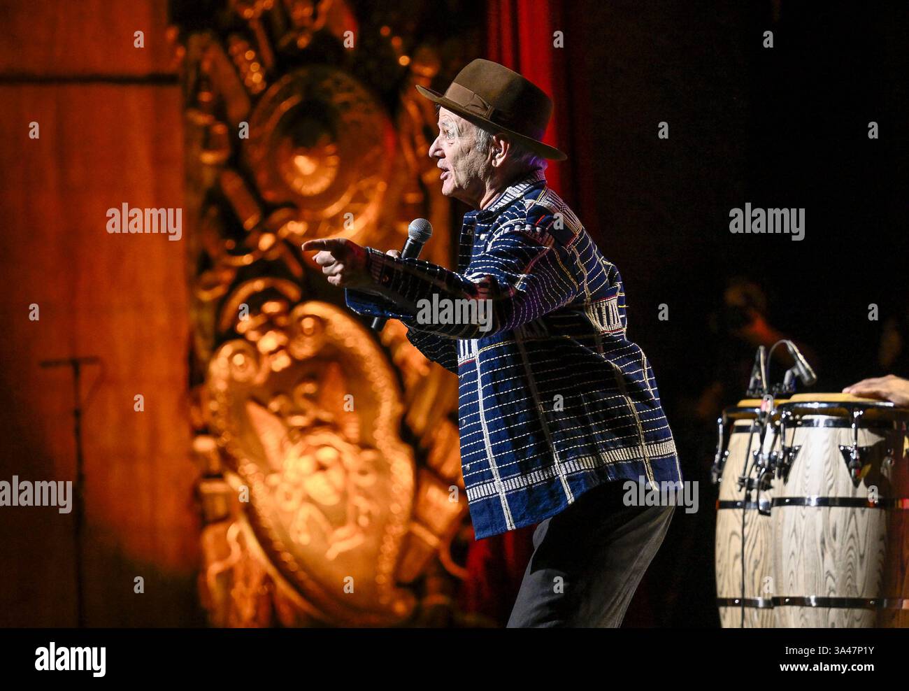 Bill Murray performs at the 9th annual Love Rocks NYC concert ...