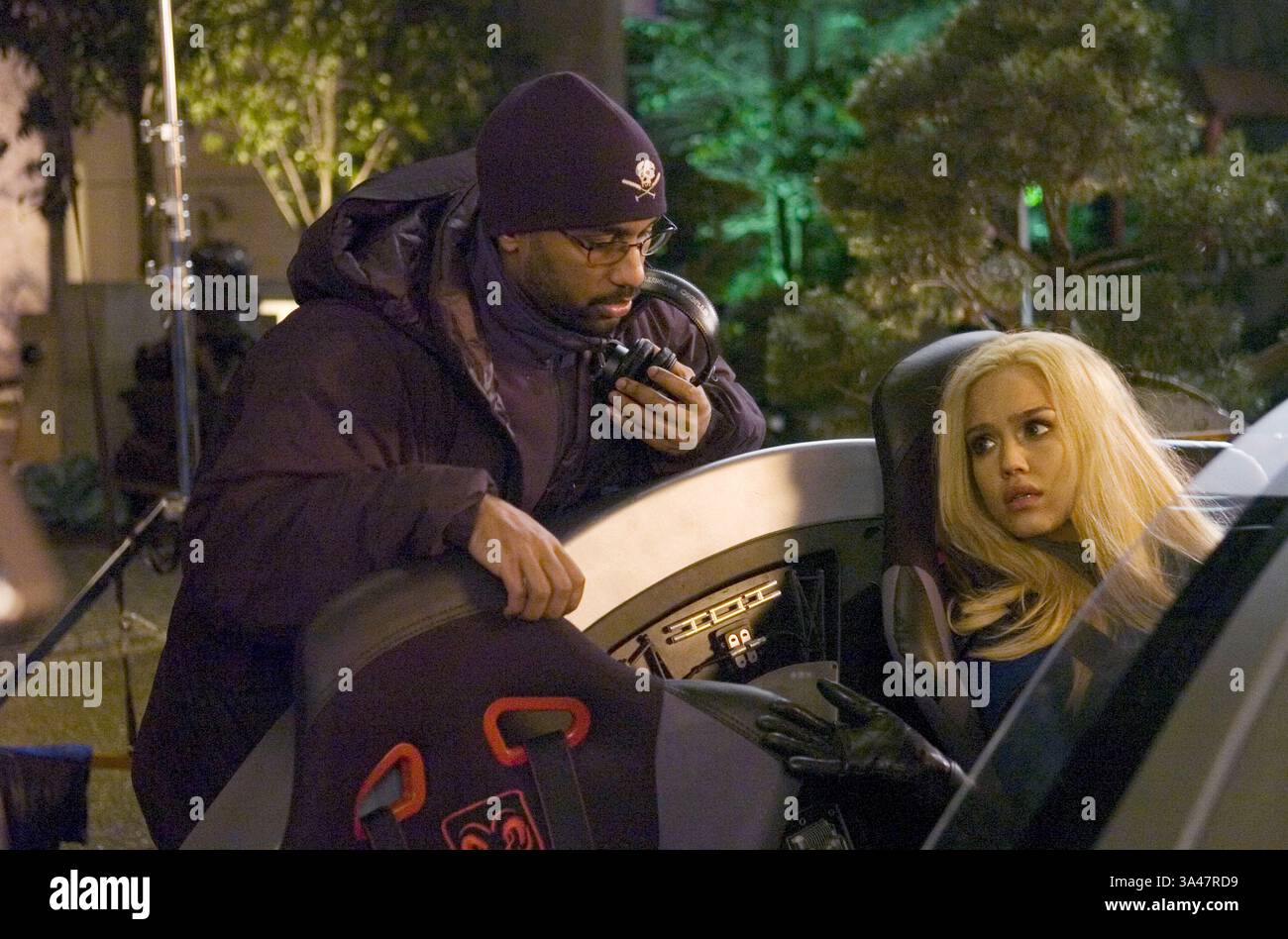 June 21, 2007 - DIRECTOR TIM STORY GIVES JESSICA ALBA SOME POINTERS IN ...