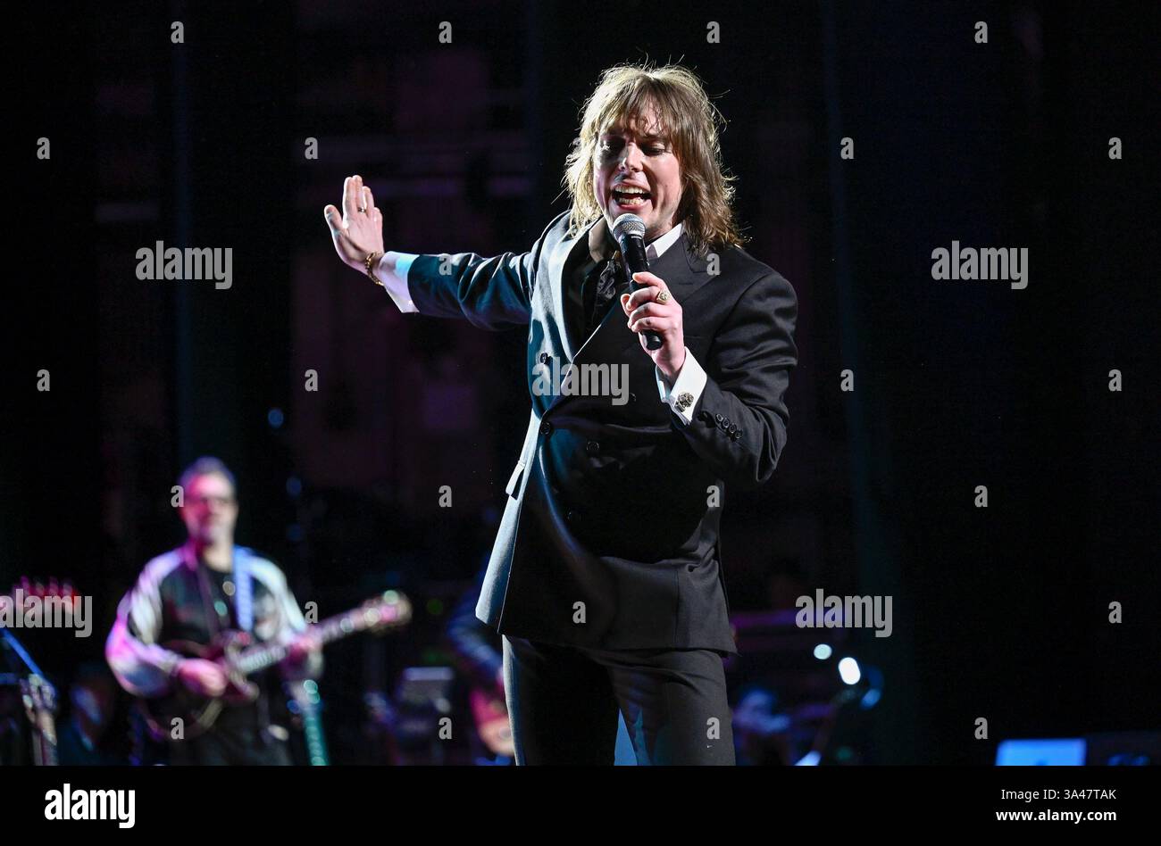 Luke Spiller performs at the 9th annual Love Rocks NYC concert ...