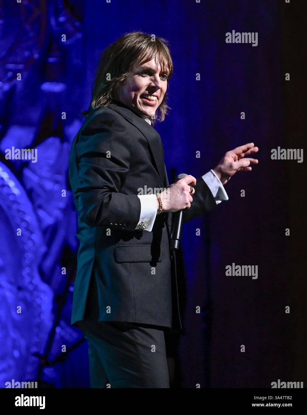 Luke Spiller performs at the 9th annual Love Rocks NYC concert ...