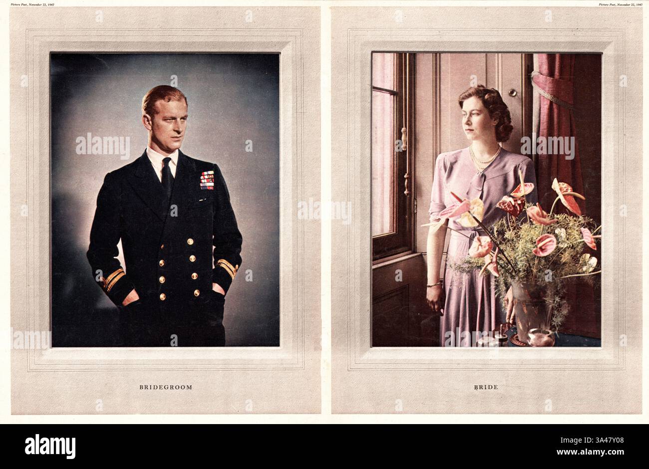 1947 queen elizabeth wedding hi-res stock photography and images - Alamy