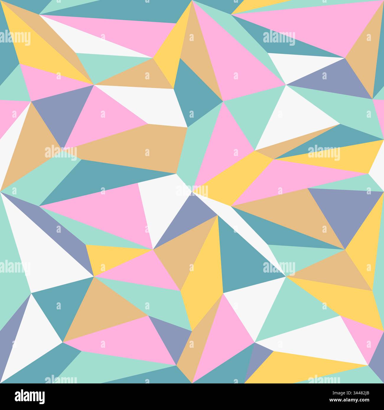 Vector geometric polygonal pattern. Modern vector pattern with colorful ...