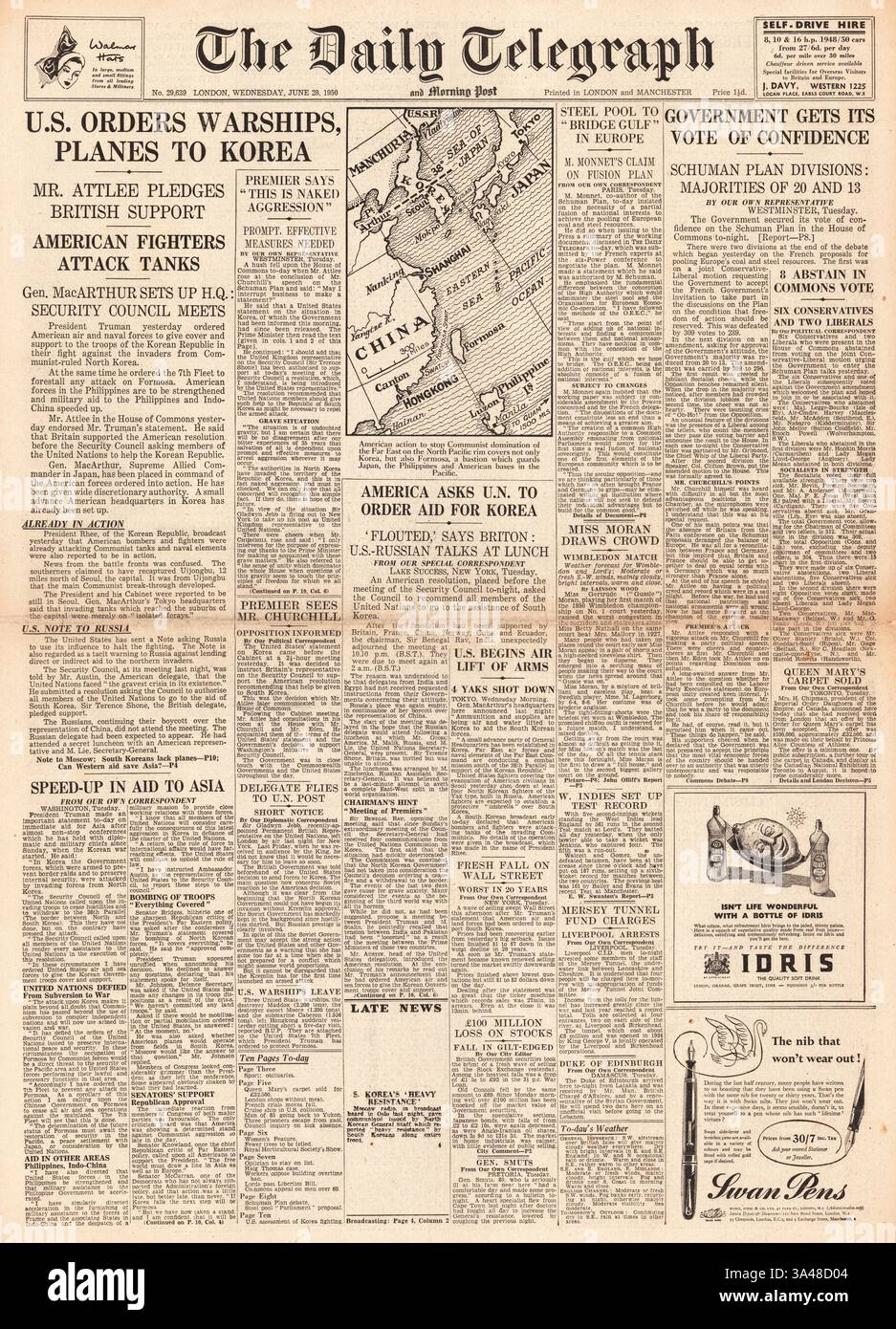 Korean war, 38th parallel, 1950 hi-res stock photography and images - Alamy