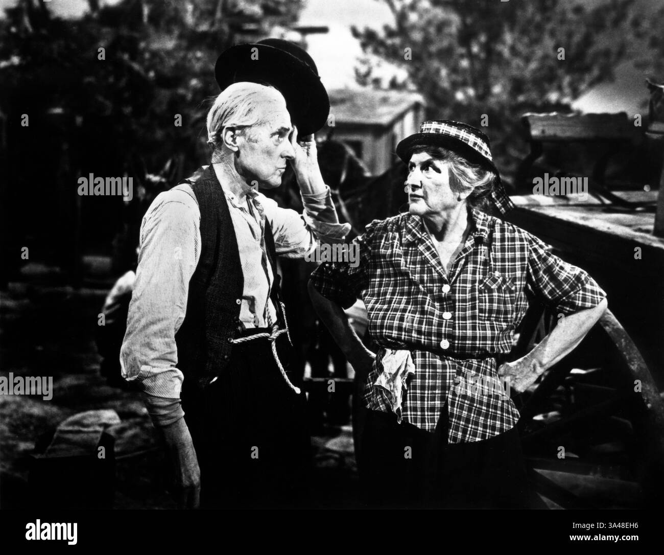Marjorie Main, Parker Fennelly, on-set of the film, "The Kettles On Old ...