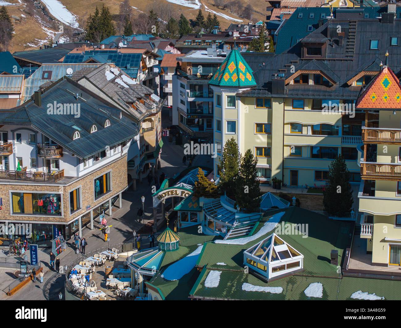 Luxury Hotel Post and Alpine Architecture in Ischgl Ski Resort, Austria ...