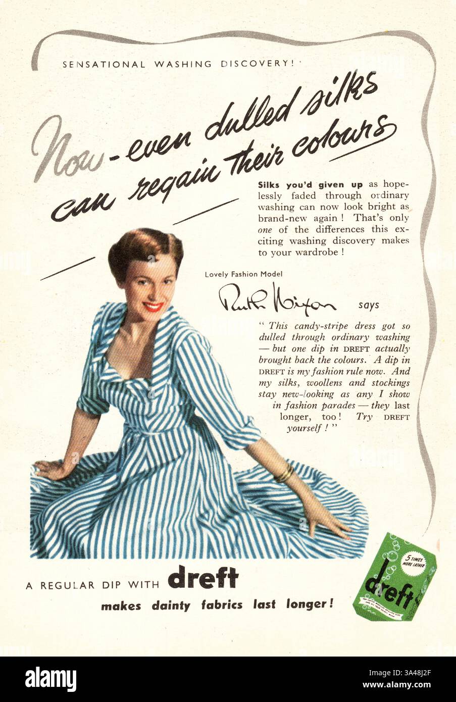1950 uk advert dreft washing powder hi-res stock photography and images ...