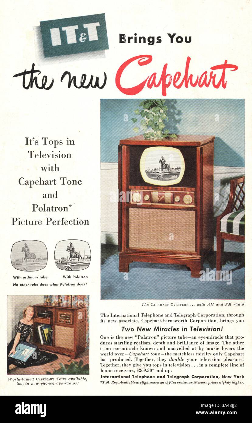 Capehart television hi-res stock photography and images - Alamy