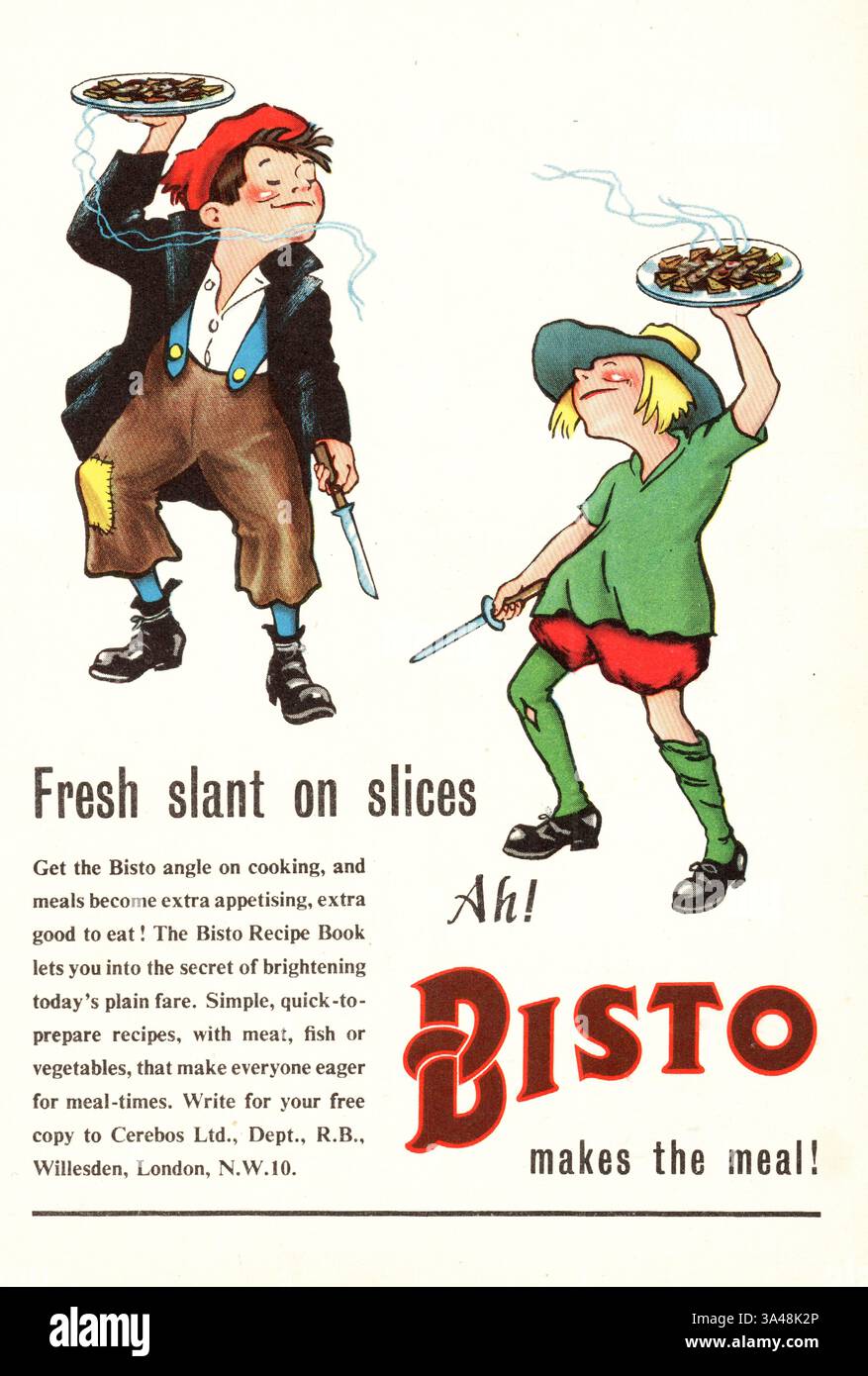 1950 uk advert bisto gravy hi-res stock photography and images - Alamy