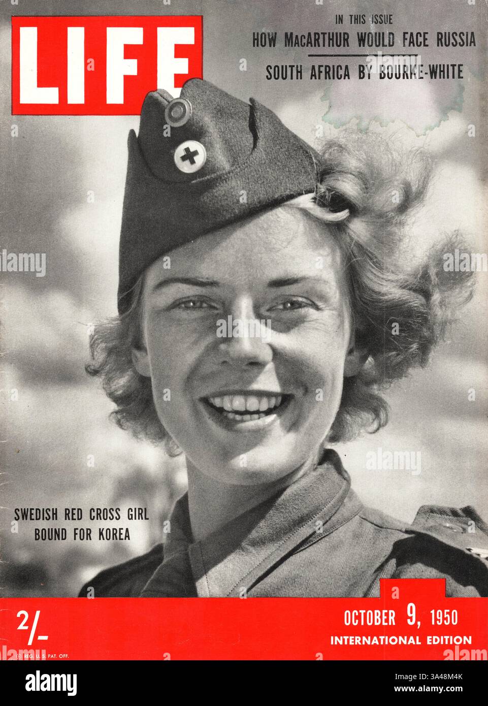 1950 LIFE magazine Ingrid Jarnald of the Swedish Red Cross during ...
